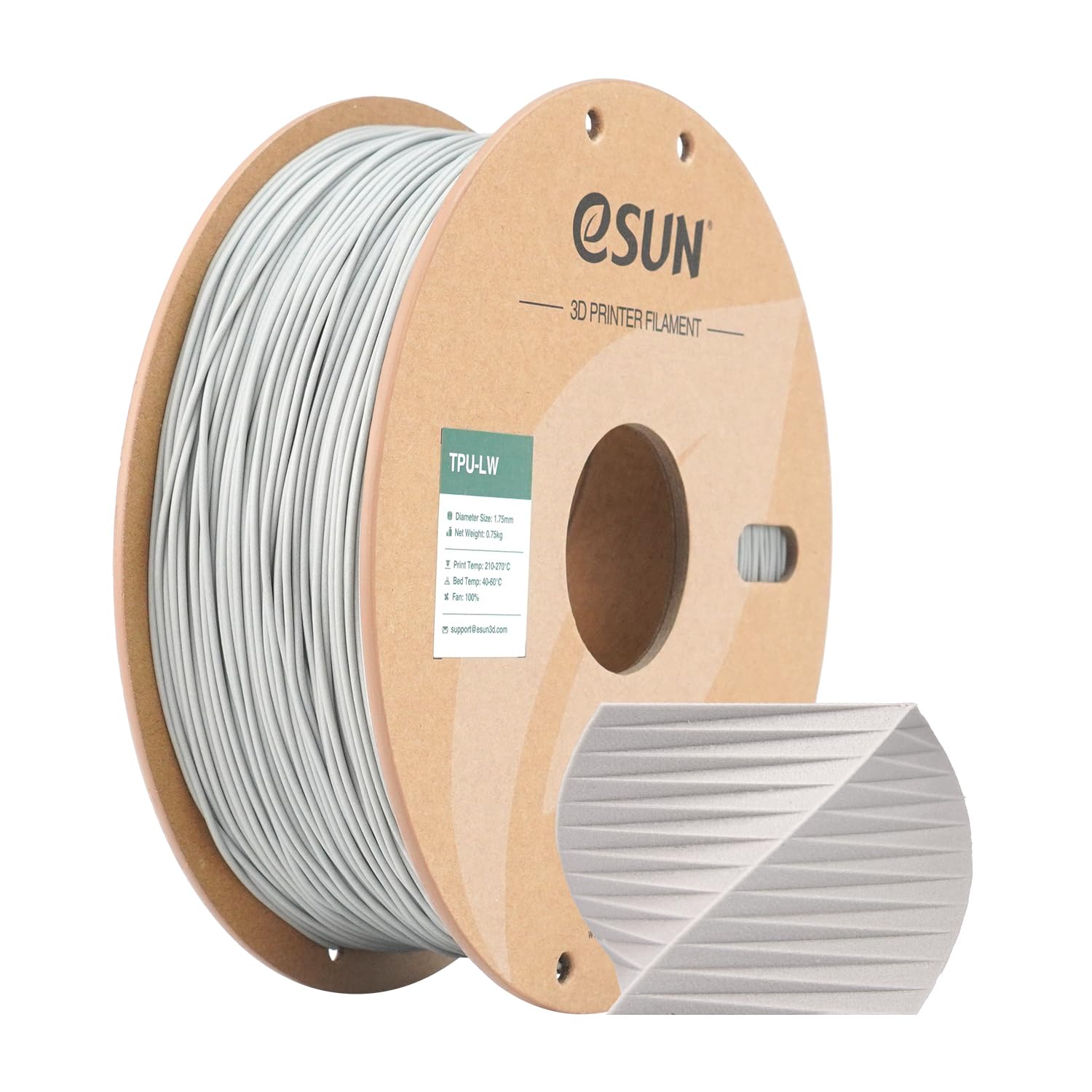 Snapklik.com : TPU LW Flexible 3D Printer Filament, 1.75mm 0.75KG Spool ...