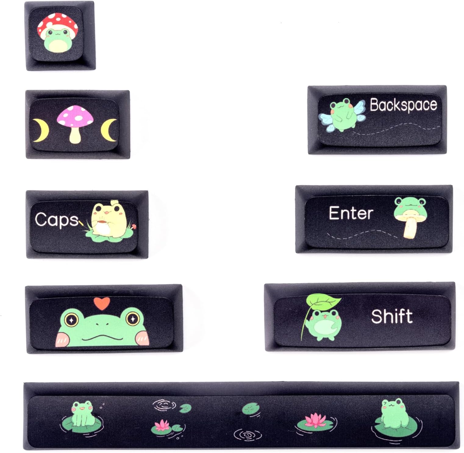 Amazon.com: Custom Cute Frog Keycap Set for Mechanical Keyboard (XDA 8 ...