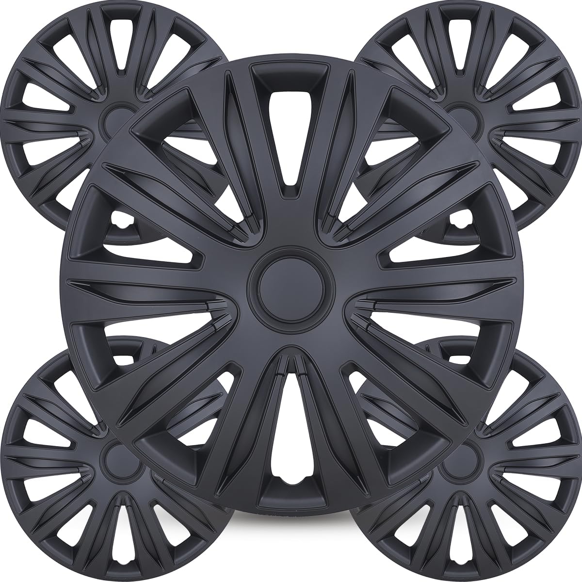 Amazon.com: Winjet 16 Inch Sliver Hubcaps Set of 4 Automotive Wheel ...