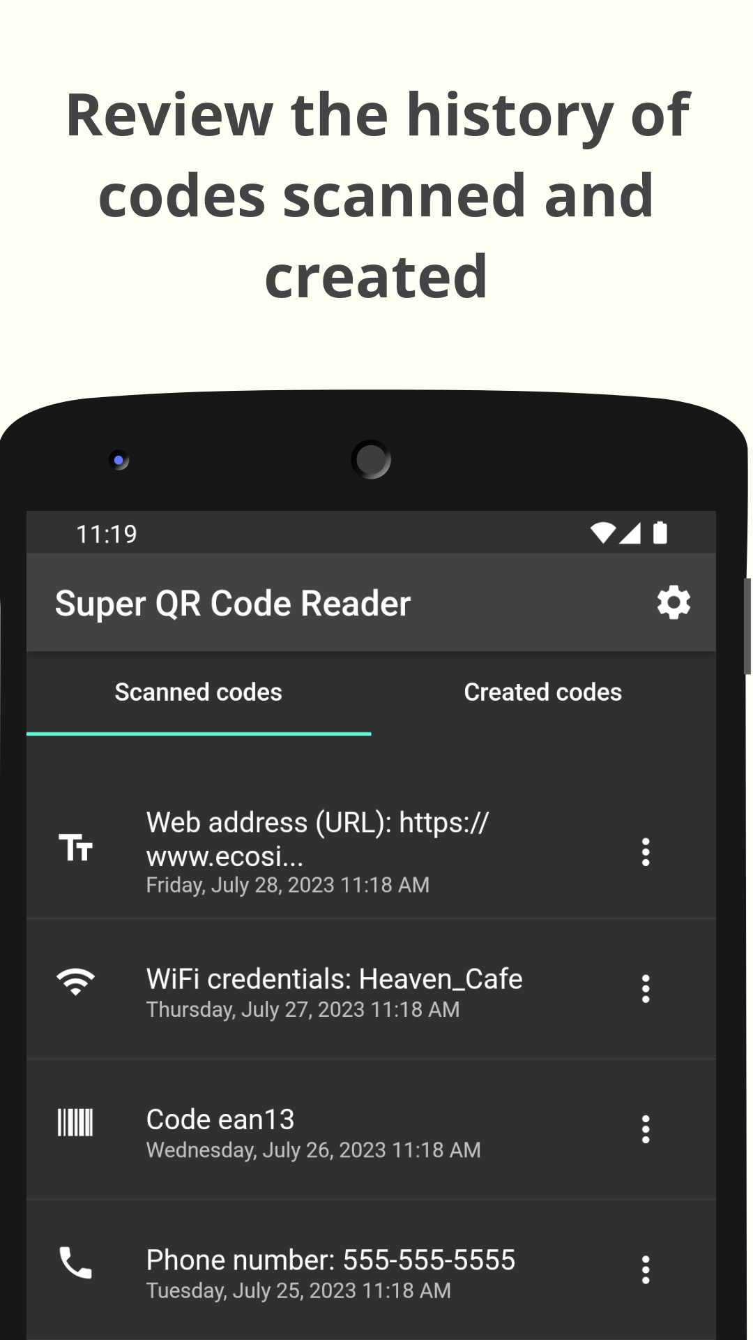 Super QR Code Reader - App on Amazon Appstore