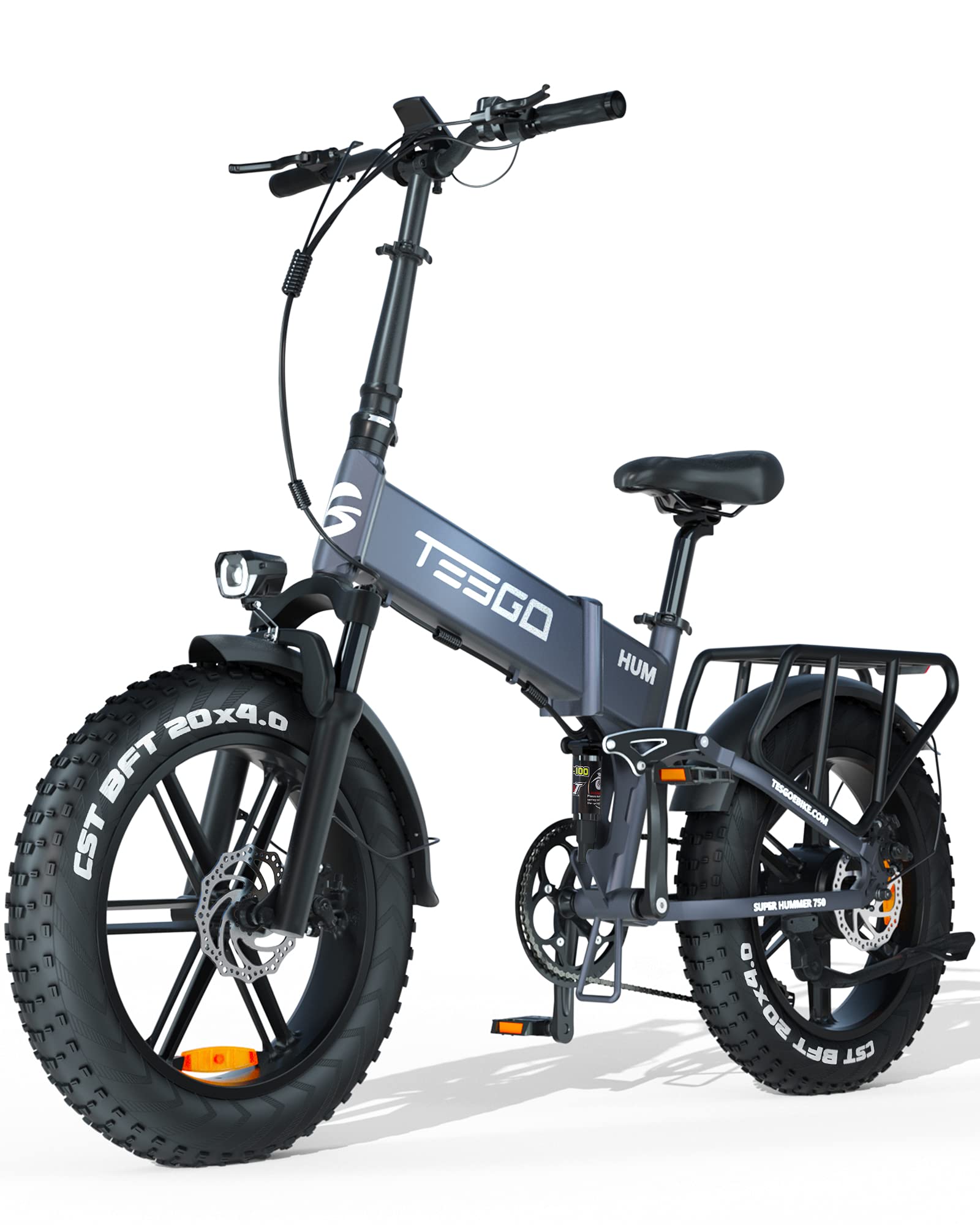 Tesgo Folding Electric Bike For Adults 750w Hummer Pro Samsang ...