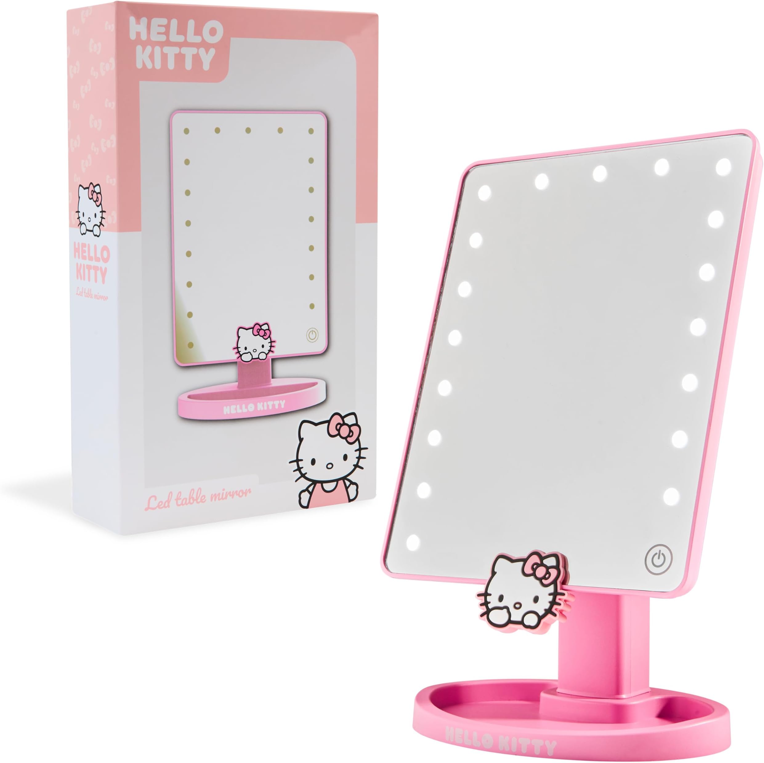 Amazon.com: Hello Kitty Sanrio Vanity Mirror for Girls Teens Women with ...