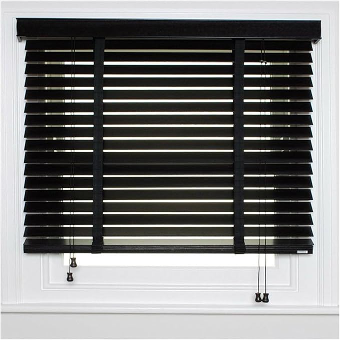 Amazon.com: Windows Blinds 2" Slats Indoor Wood Blinds Cordless Wooden ...