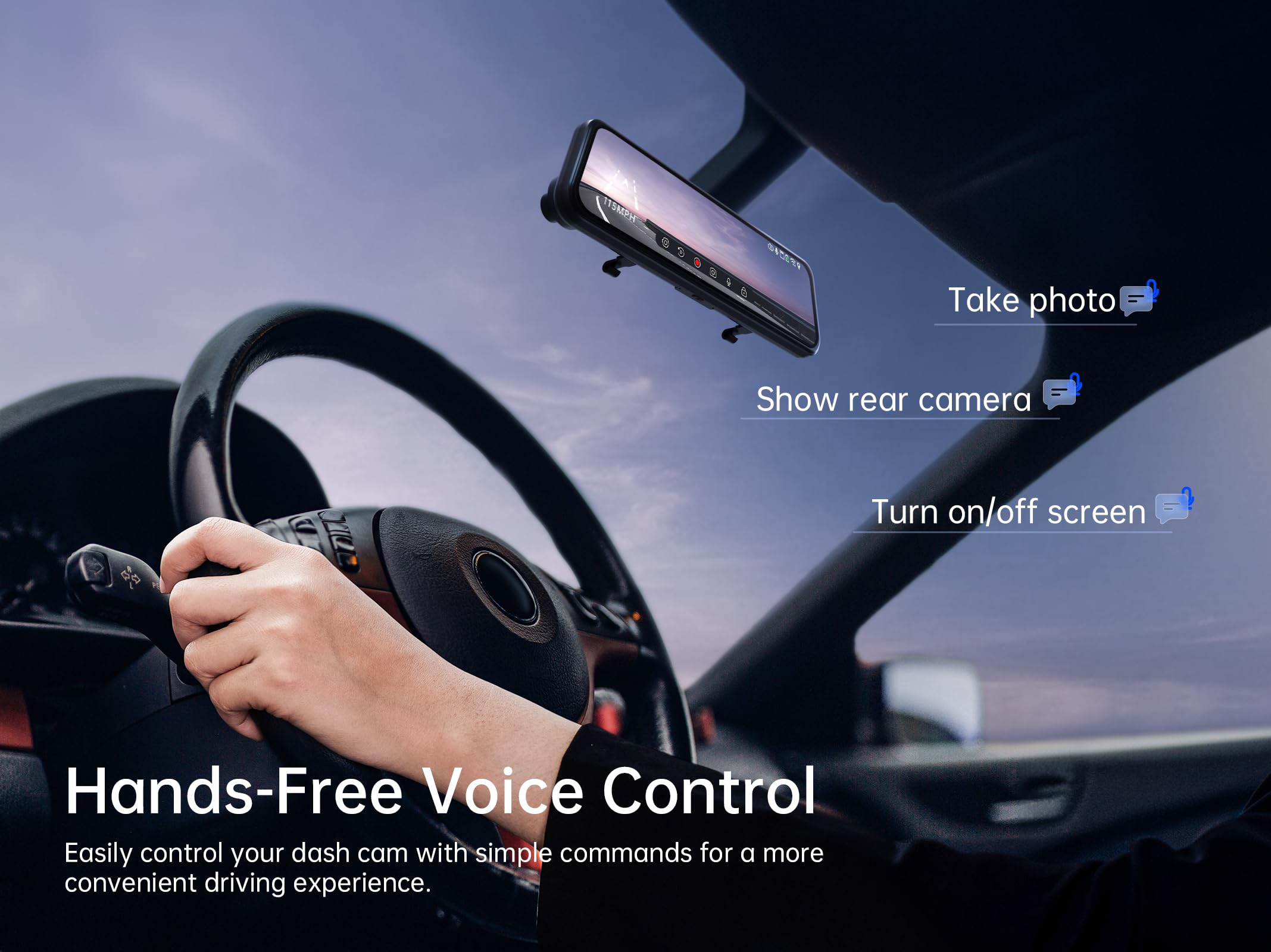 Snapklik.com : Pelsee P12 Pro Max 4K+25K Rear View Mirror Camera, 12 ...