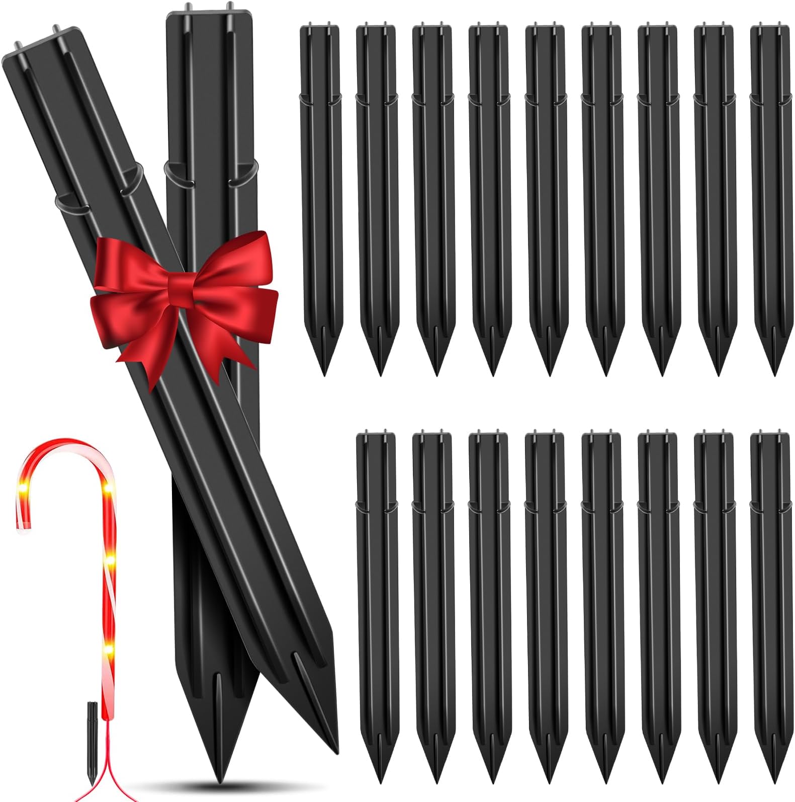 Amazon.com: 12 Pcs Replacement Stakes for Christmas Candy Cane Lights ...