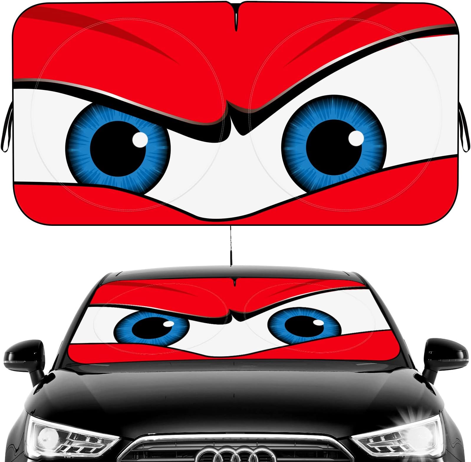 Amazon.com: Disney Pixar Cars Lightning McQueen Front Car Windshield ...