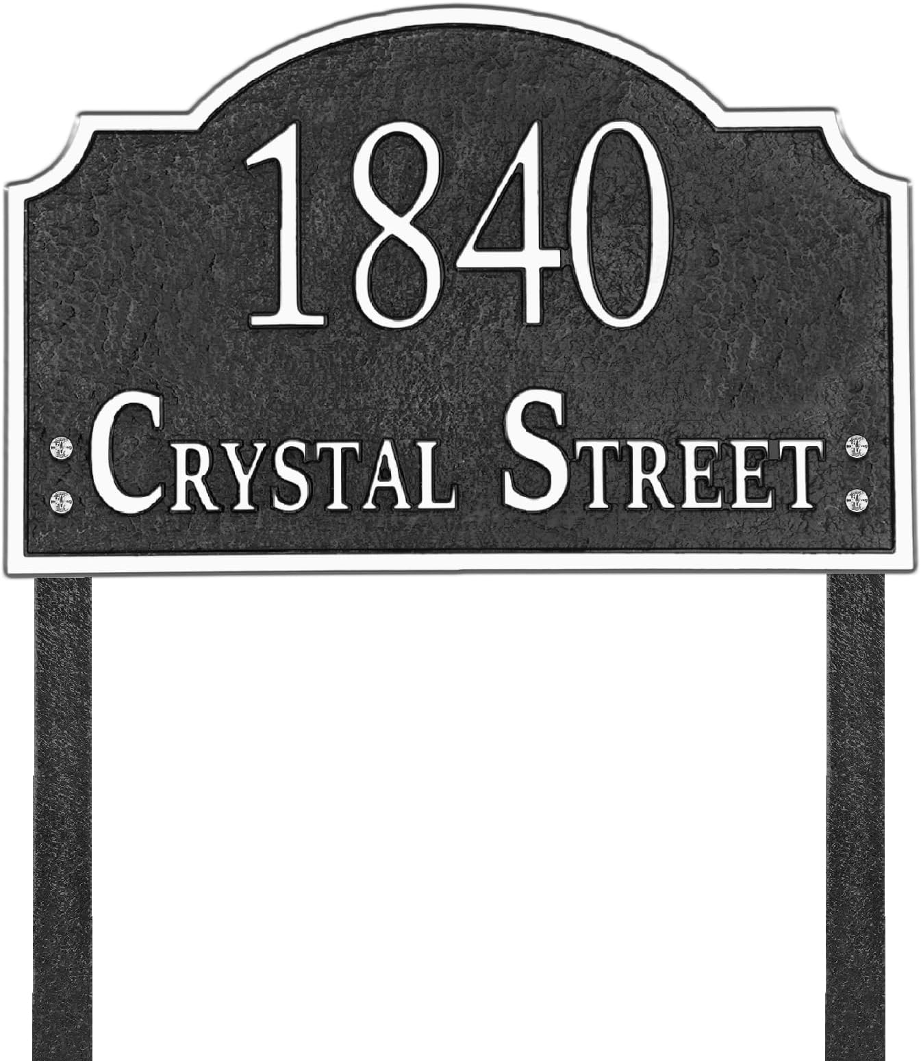 Amazon.com: Custom House Address Yard Sign, Lawn Arch Address Plaque ...