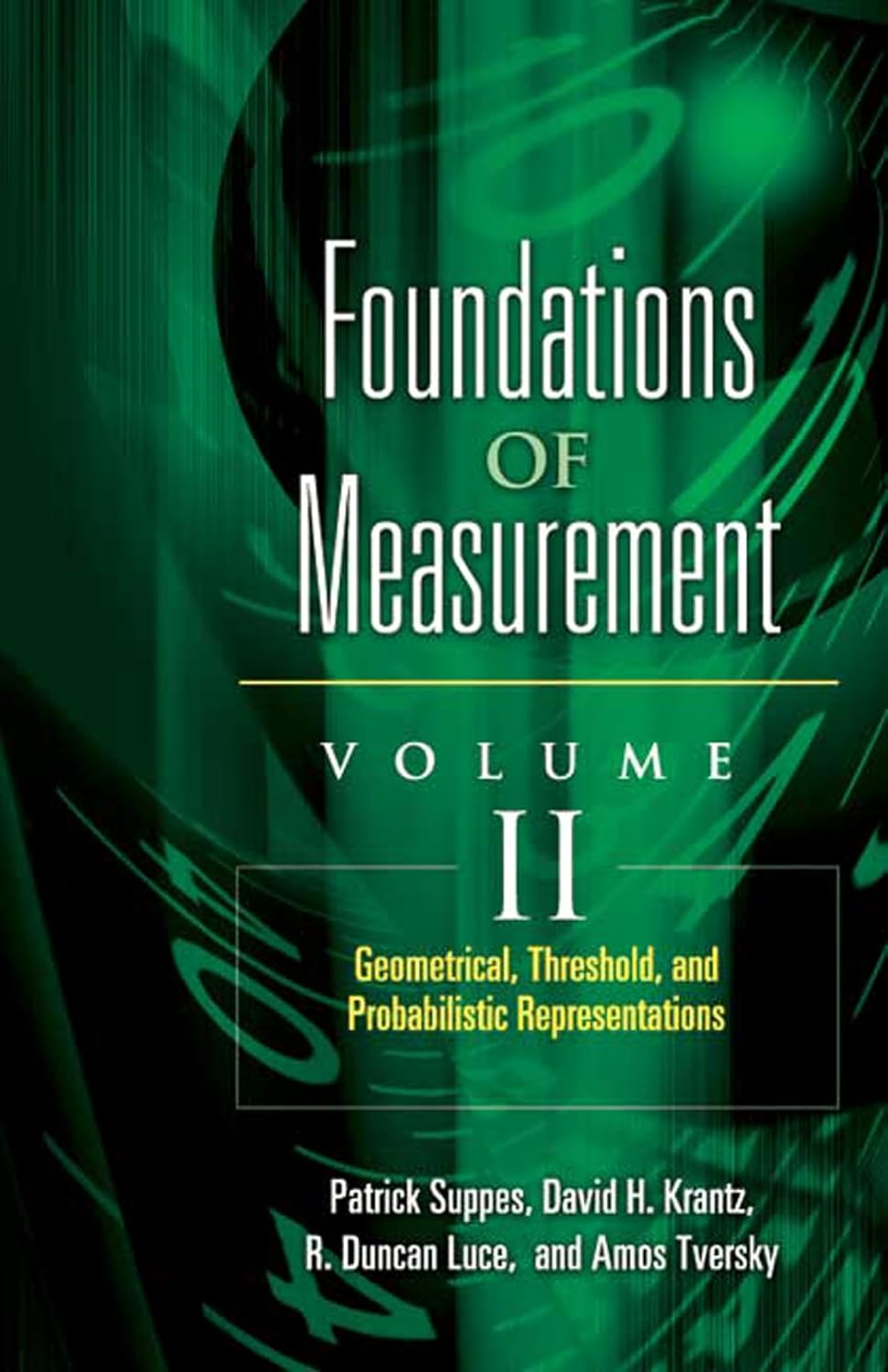Amazon.com: Foundations of Measurement Volume II: Geometrical ...