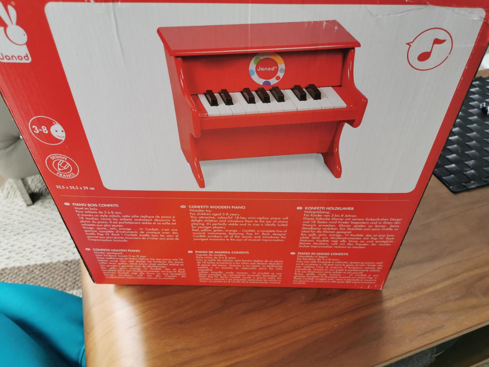 Janod - Piano en Bois Confetti - Instrument de Musique Enfant - Jouet d ...