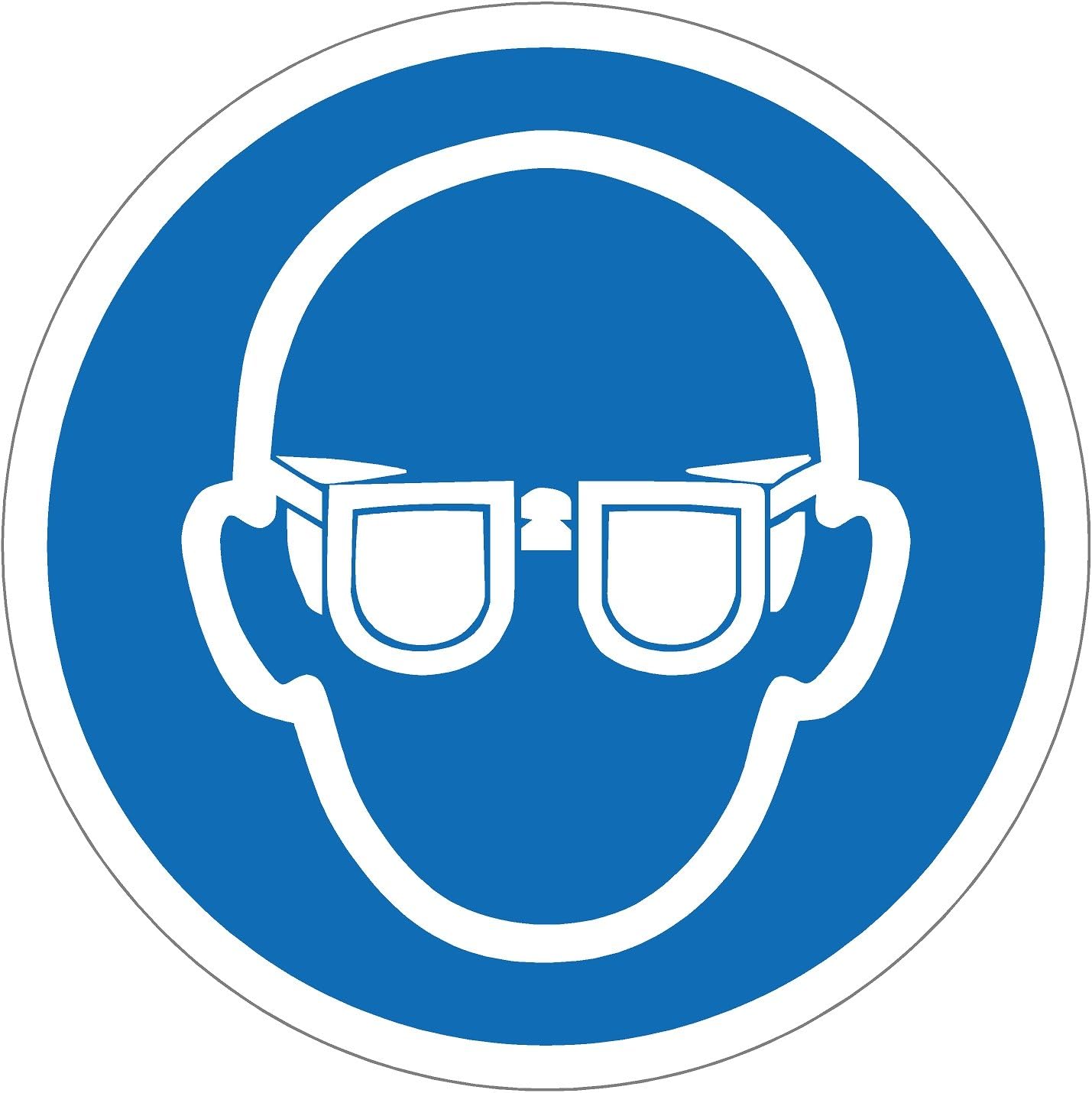 Amazon.com: International ISO Eye Protection Required Symbol Safety ...