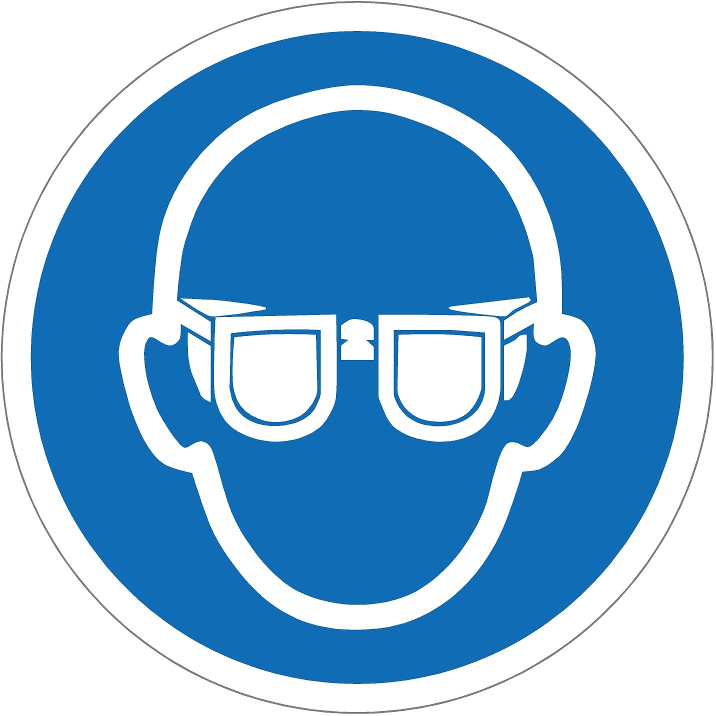 Eye Protection Safety Sign Head, Eye, Foot & Hands Protection Sign