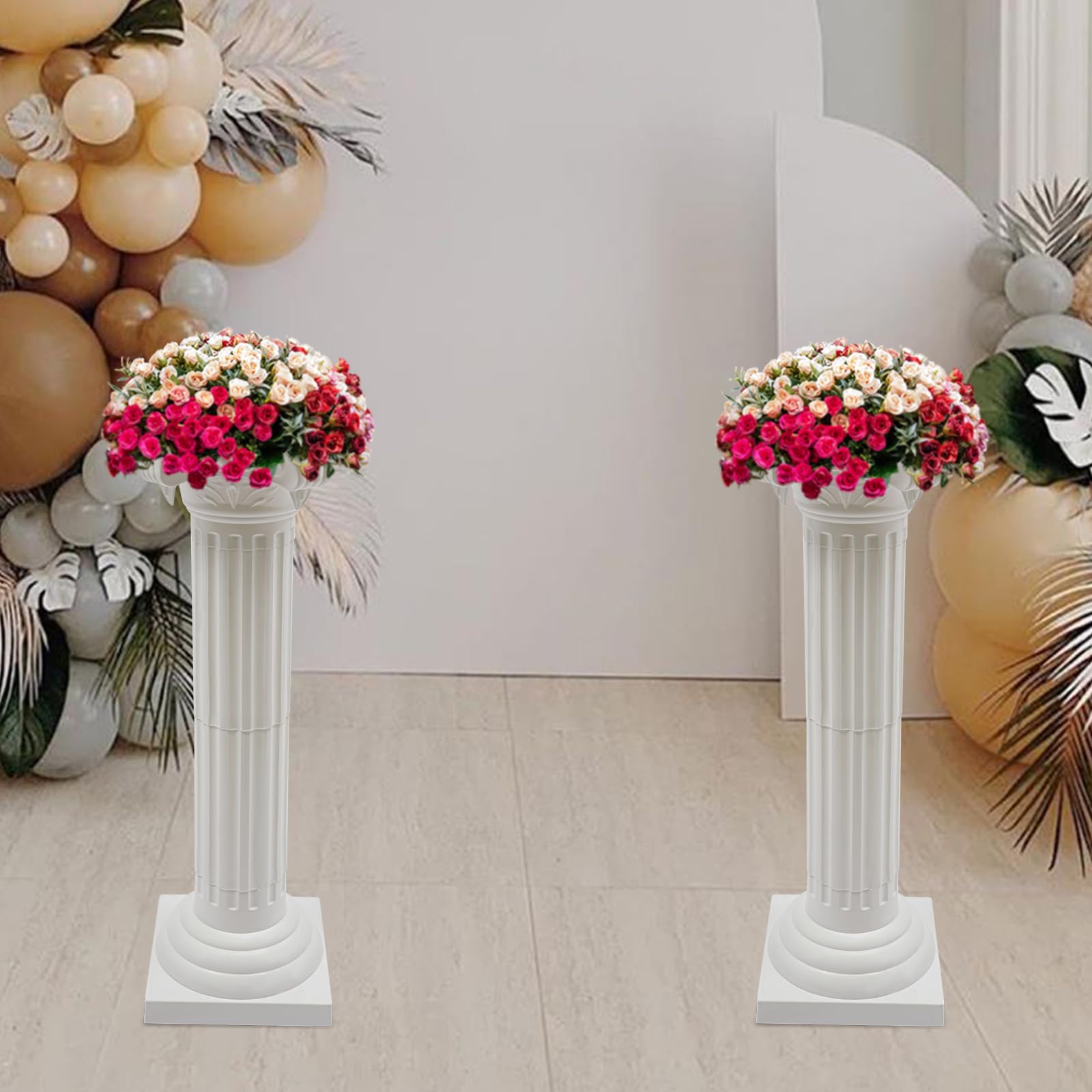Roman Column Statue Uniquewise Fiberglass White Plinth Roman Style