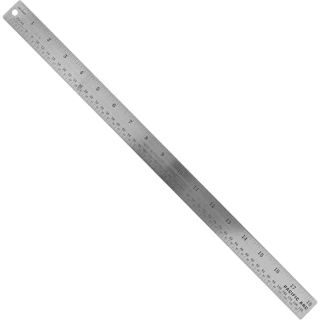 Amazon.com: Pacific Arc 12 Inch Stainless Steel Ruler with Inch/Metric ...