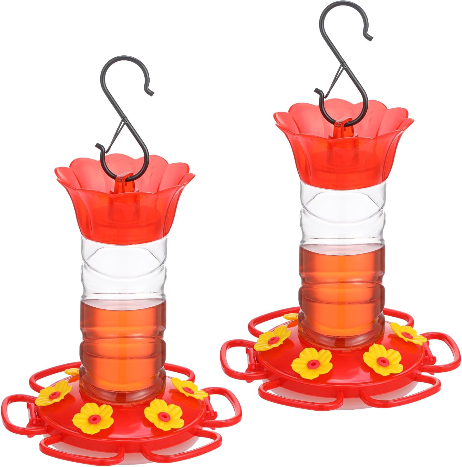 Amazon.com : Rihogar Plastic Hummingbird Feeders for Outdoors Hanging ...