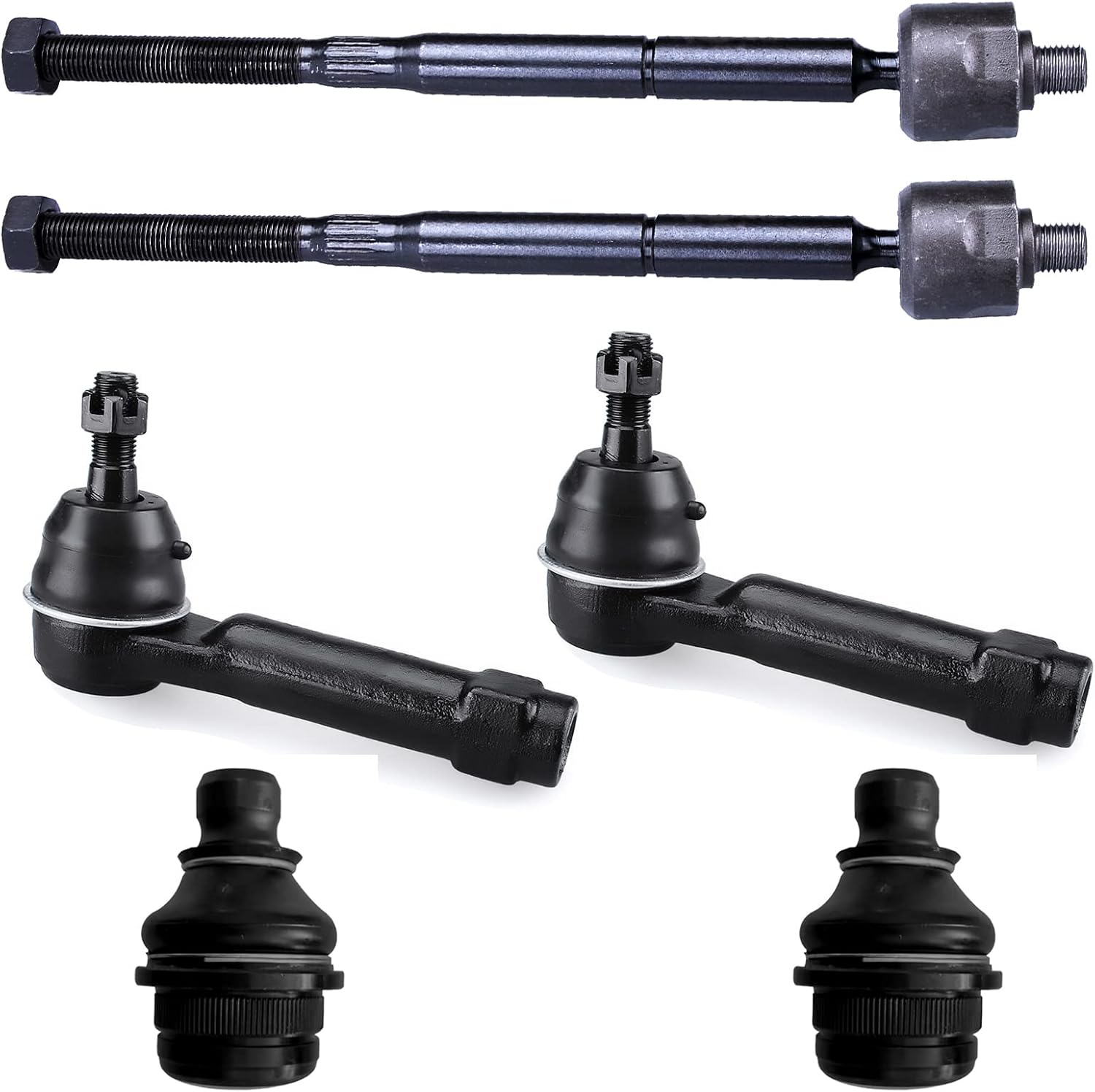 Amazon.com: Front Inner and Outer Tie Rod End + Lower Ball Joint FITS ...