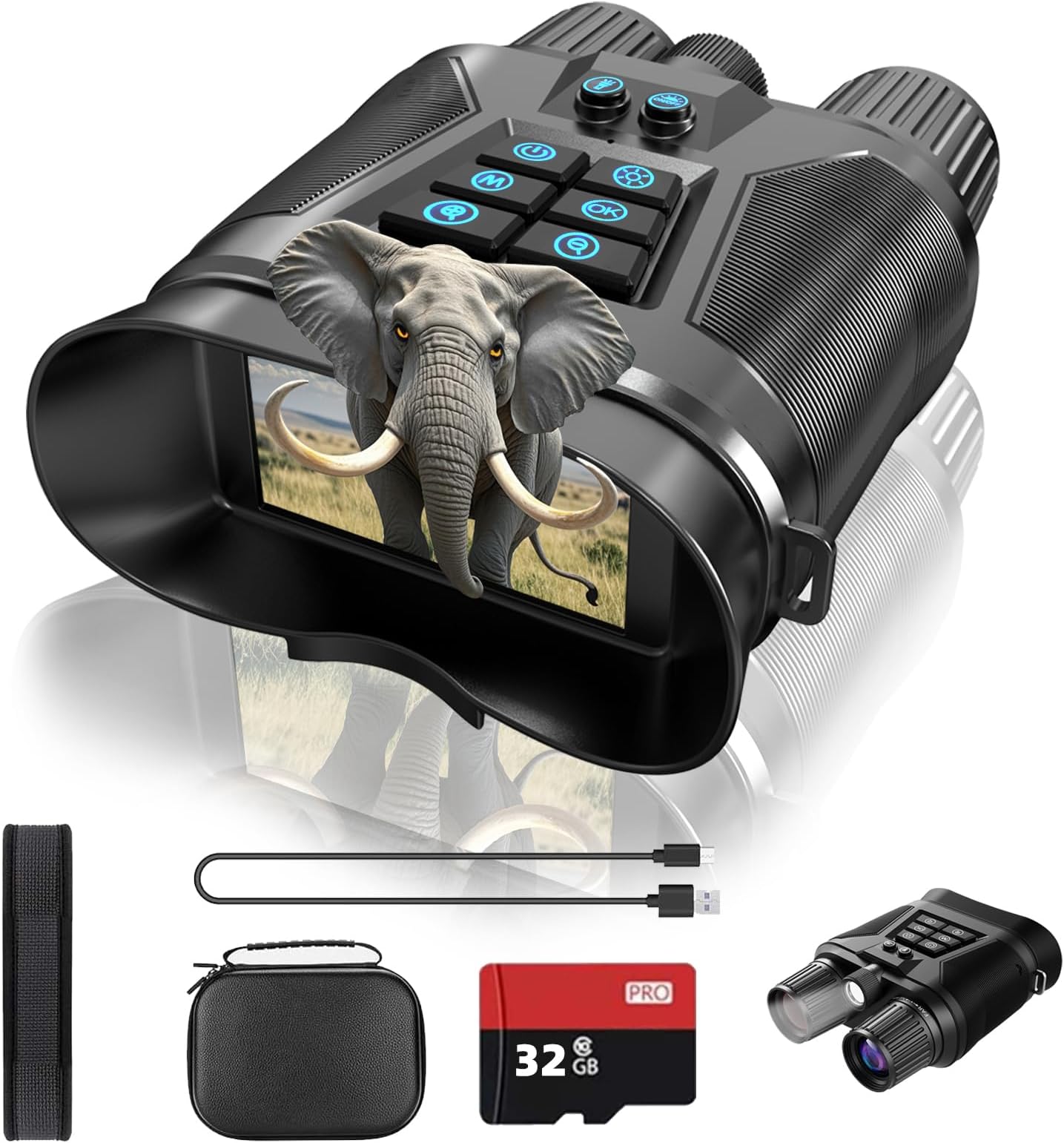 Amazon.com: VABSCE Night Vision Goggles, True 4K Night Vision ...