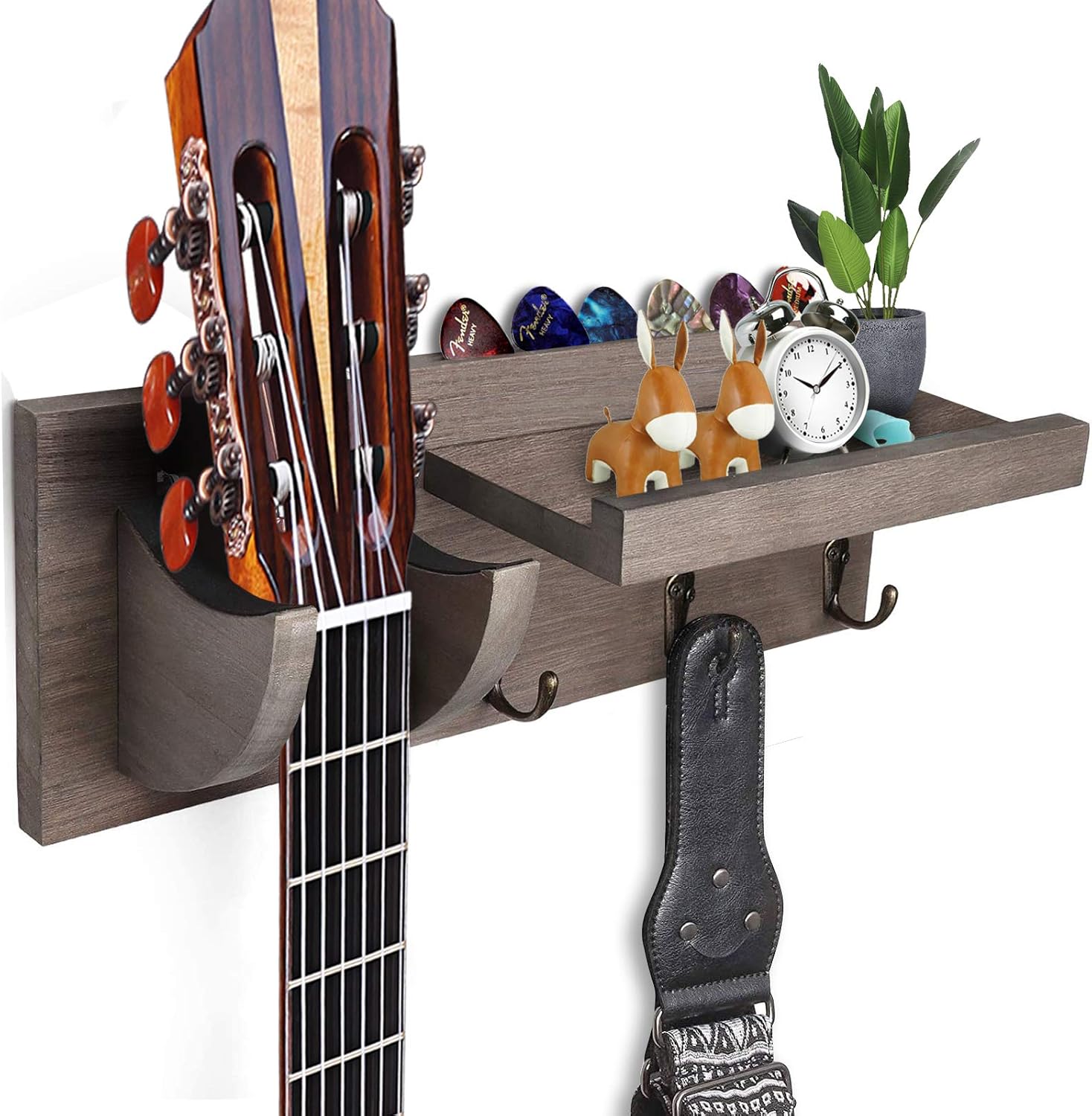 FANFX Guitar Wall Mount Bracket Guitar Wall Hanger Wood Guitar Hanging ...