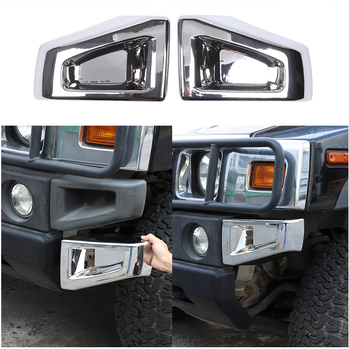 Amazon.com: Front Bumper Corner Bezels Replacement Compatible with ...