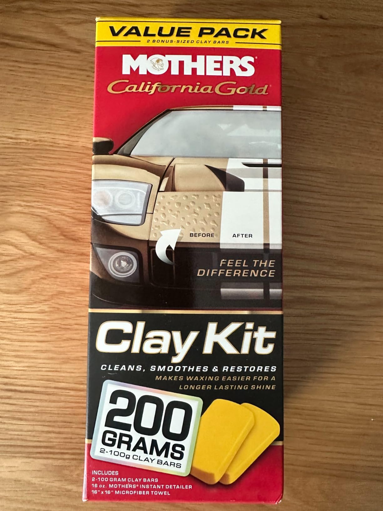 Mothers 3 Clay Bar Kit 240g | 07240 : Amazon.com.au: Automotive