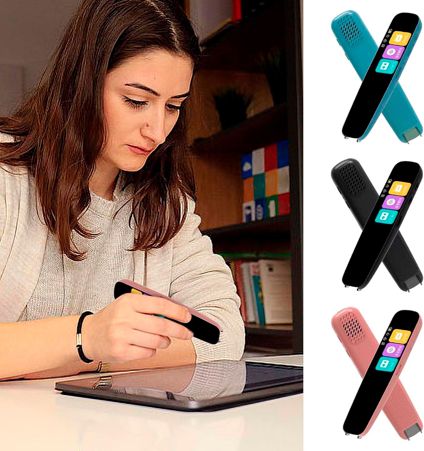 Scan Reader Pen, 112 Languages Scan Translator Pen, Smart Reading Pen ...