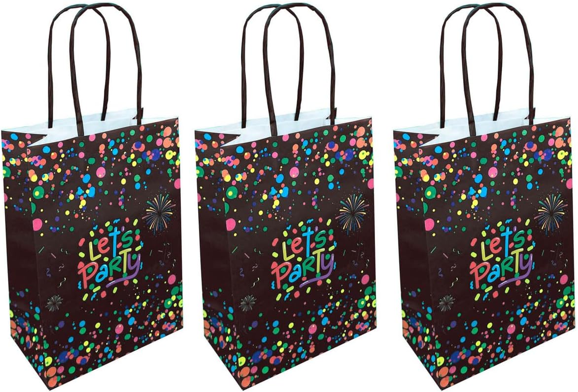 Amazon.com: BZHIABLE 24 Pcs Let's Party Glow Favor Bags,Glow Gift Bags ...