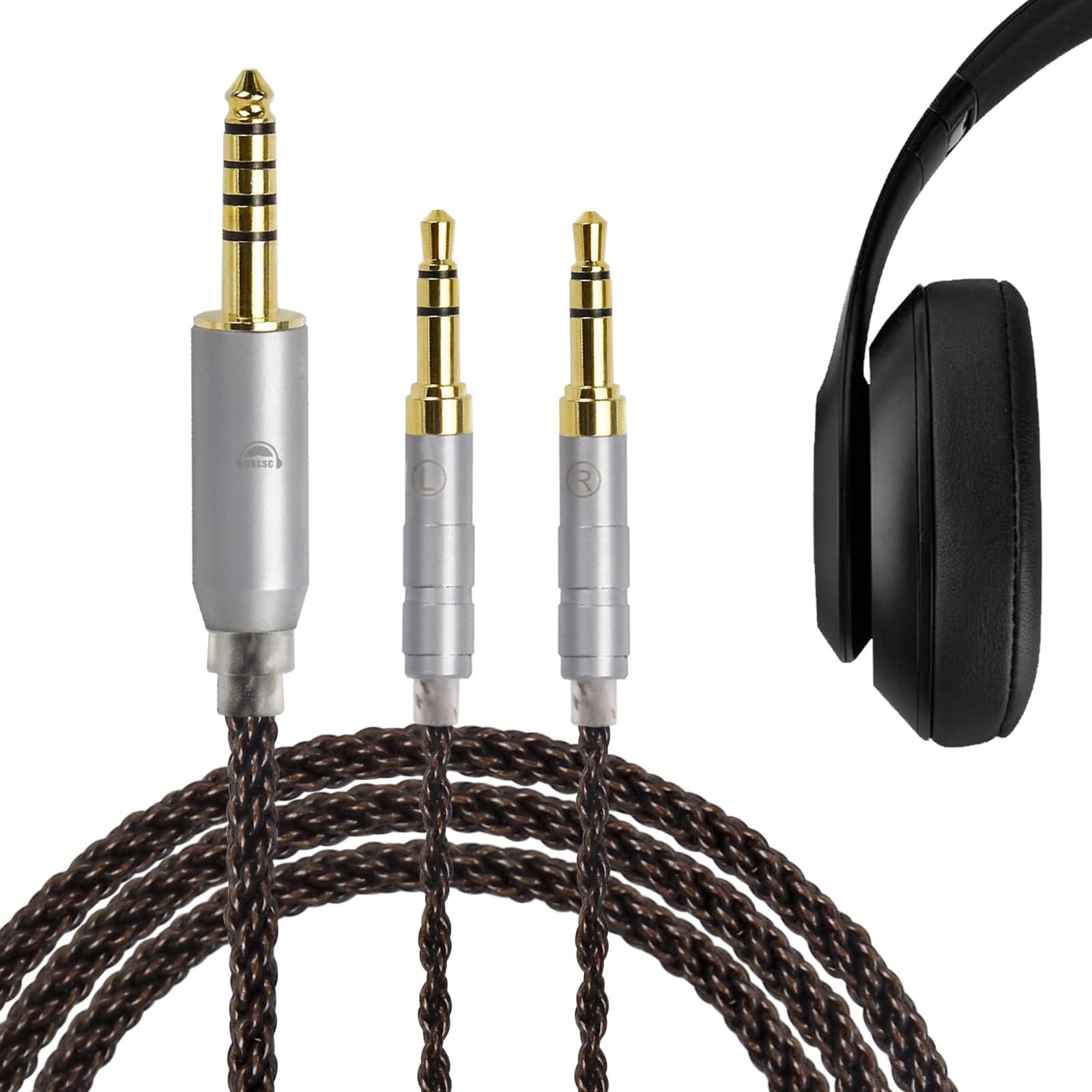 Youkamoo 4.4mm Cable Compatible for Hifiman HE4XX, HE-400i Headphones 8 ...