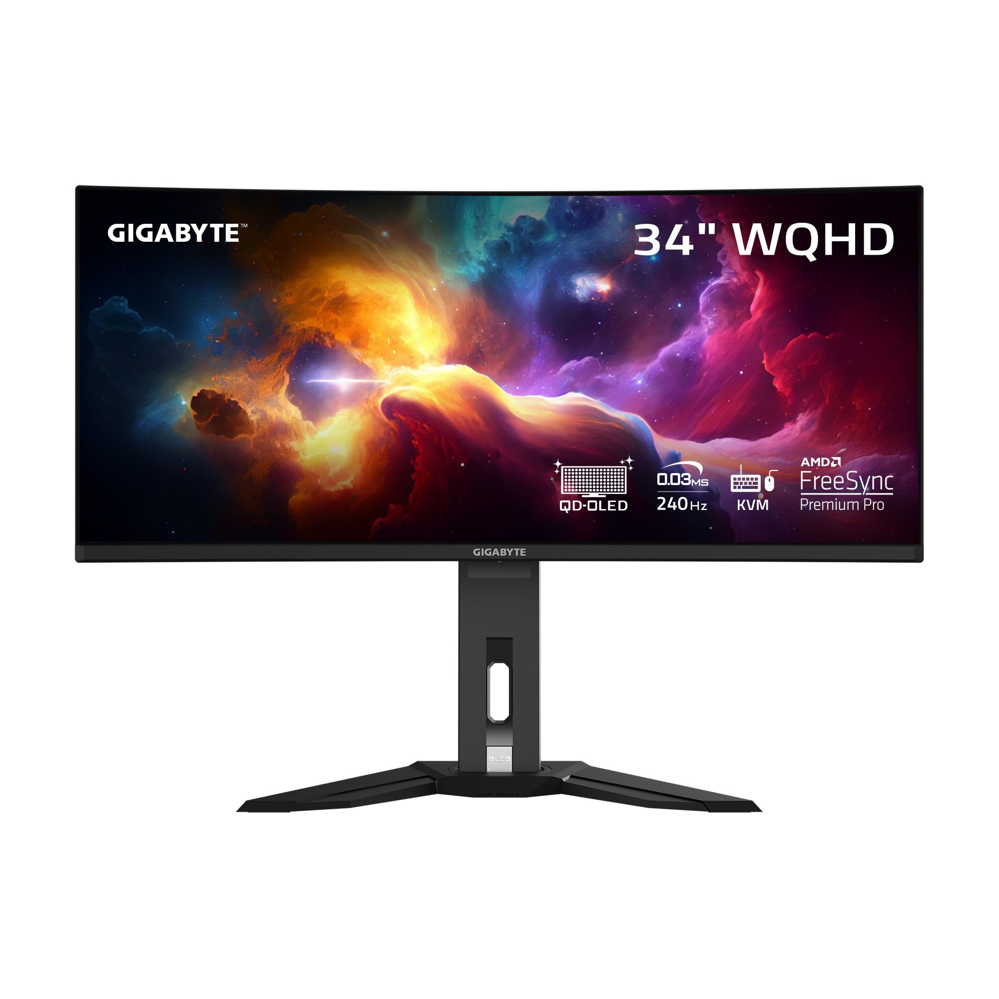 Amazon.com: GIGABYTE MO34WQC2-34" QD-OLED Curved Gaming Monitor - WQHD ...