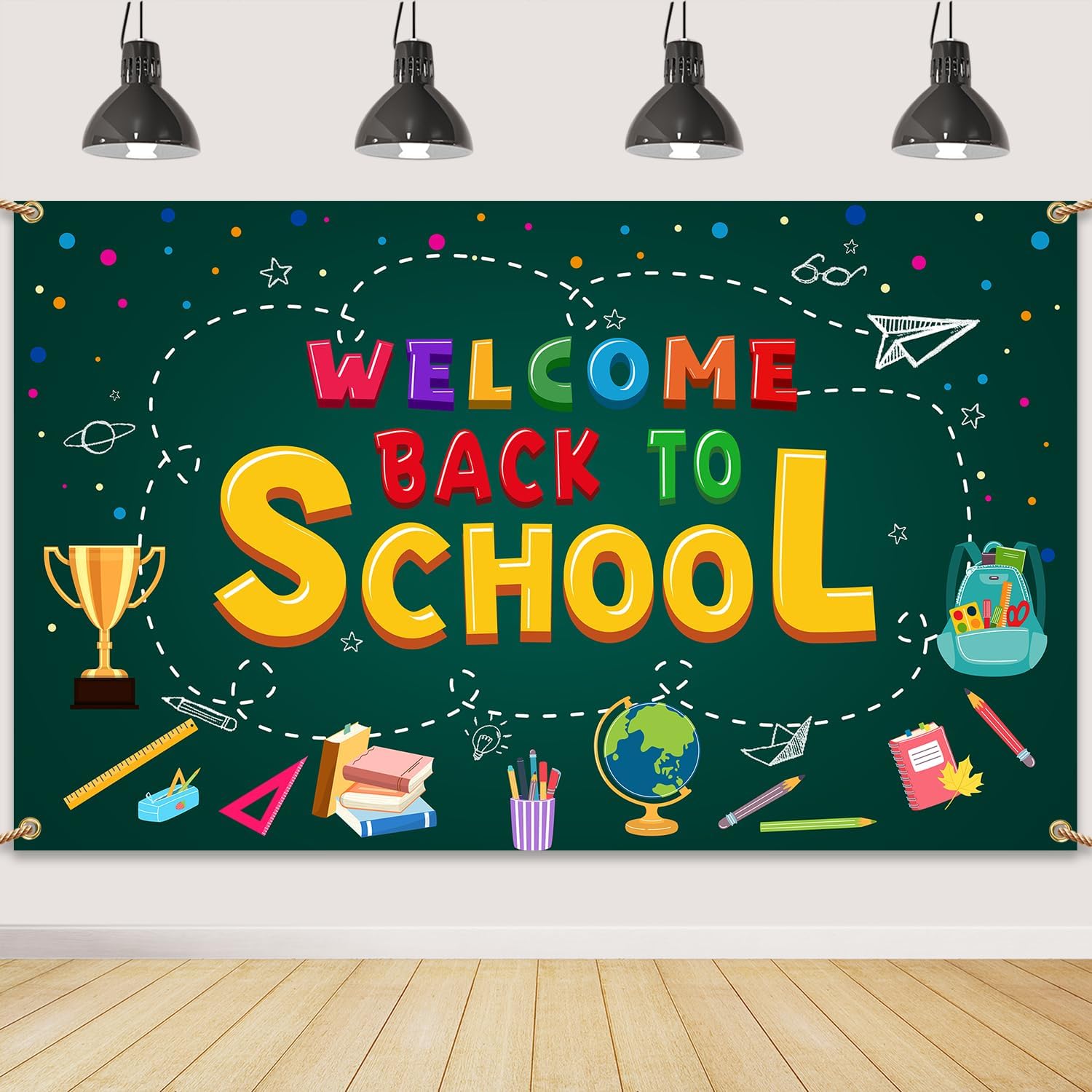Amazon.com: XIFAN Welcome Back to School Banner 72x44 Inches, Large ...