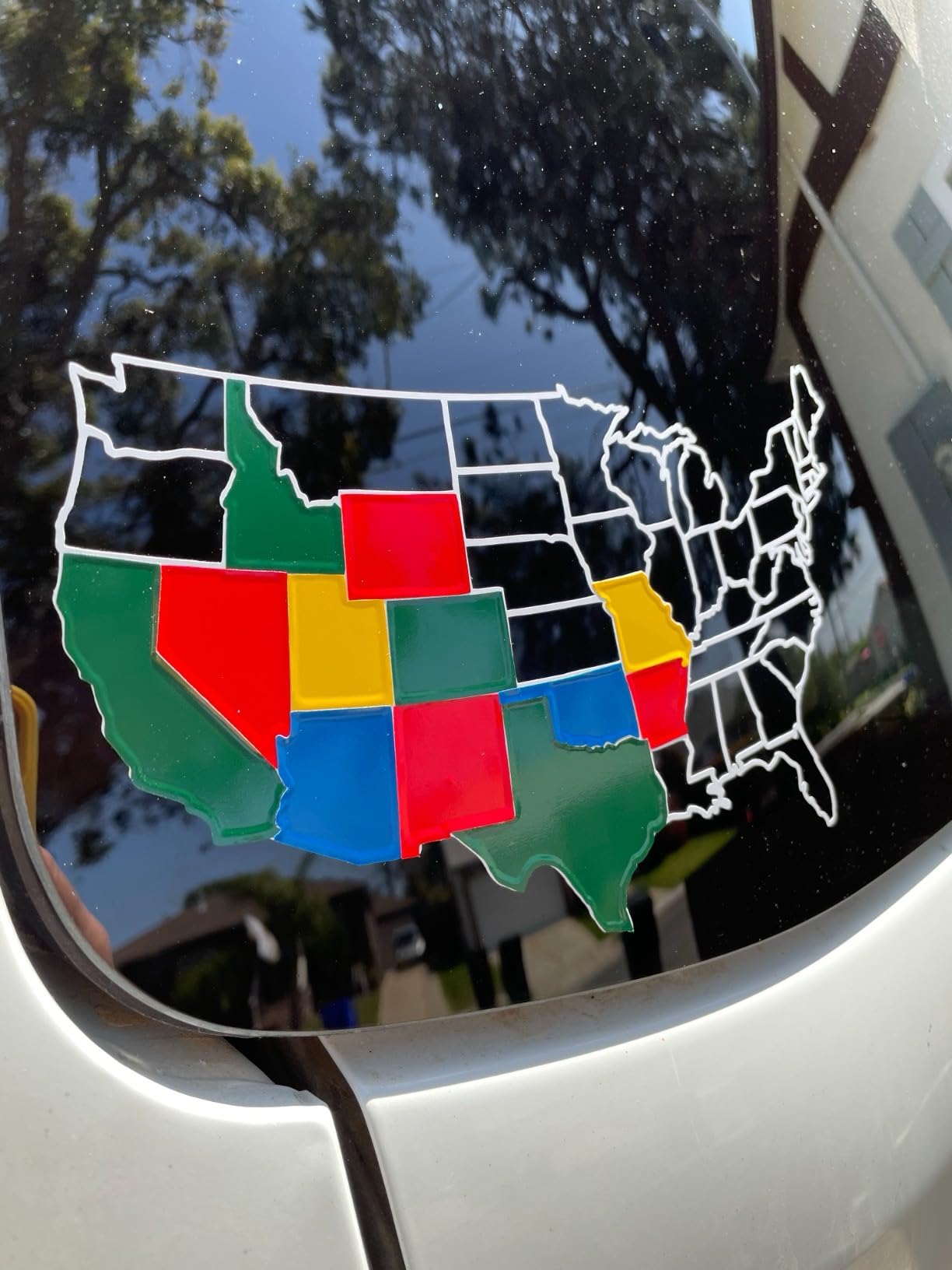 Snapklik.com : Personalized Mini US Decal Map Tracker