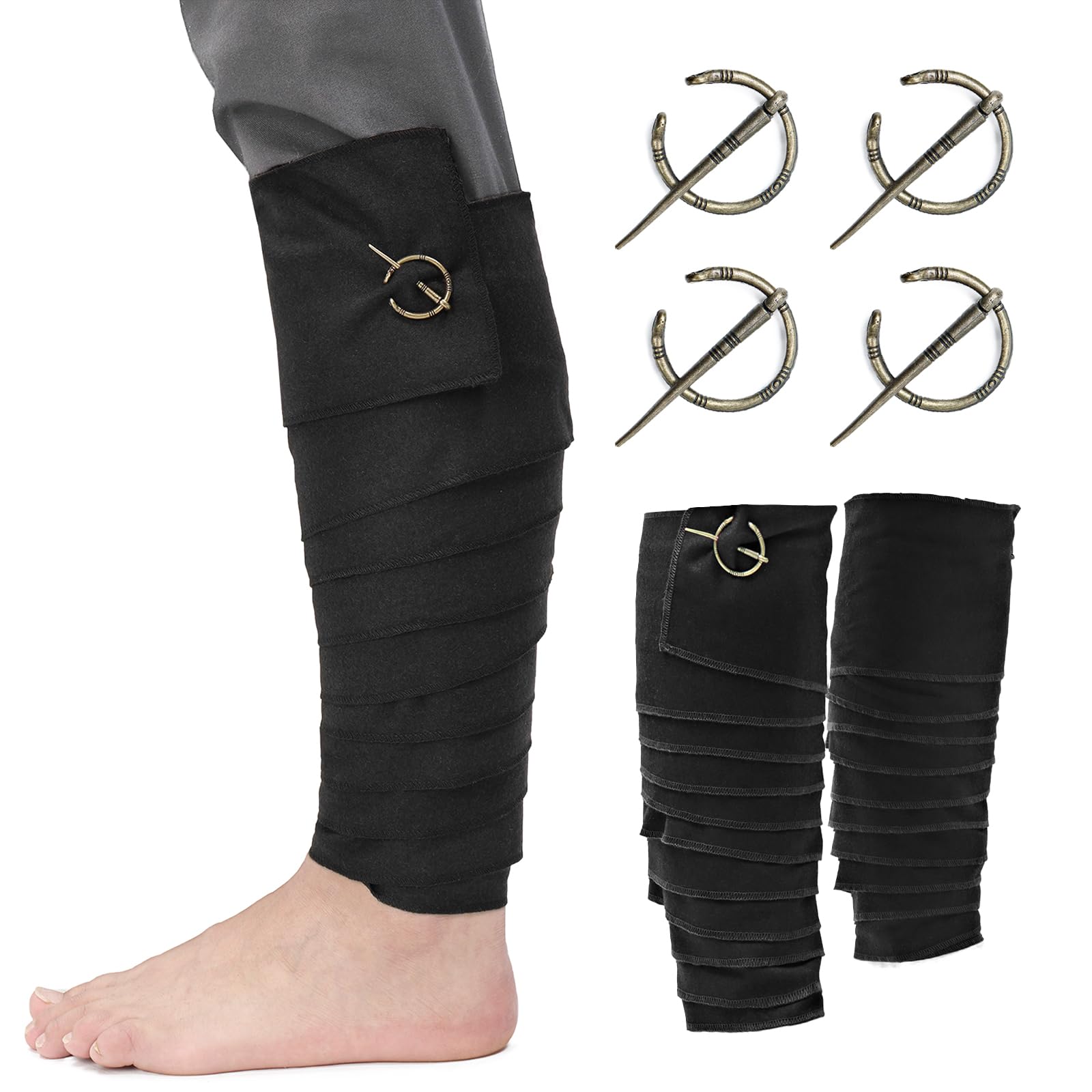 Amazon.com: PROCOS Medieval Pirate Leg Wraps Cosplay Costume Accessory ...