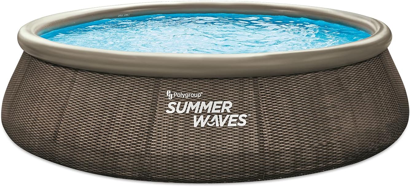 Amazon.com : Summer Waves 15ft Quick Set Inflatable Ring Pool with ...