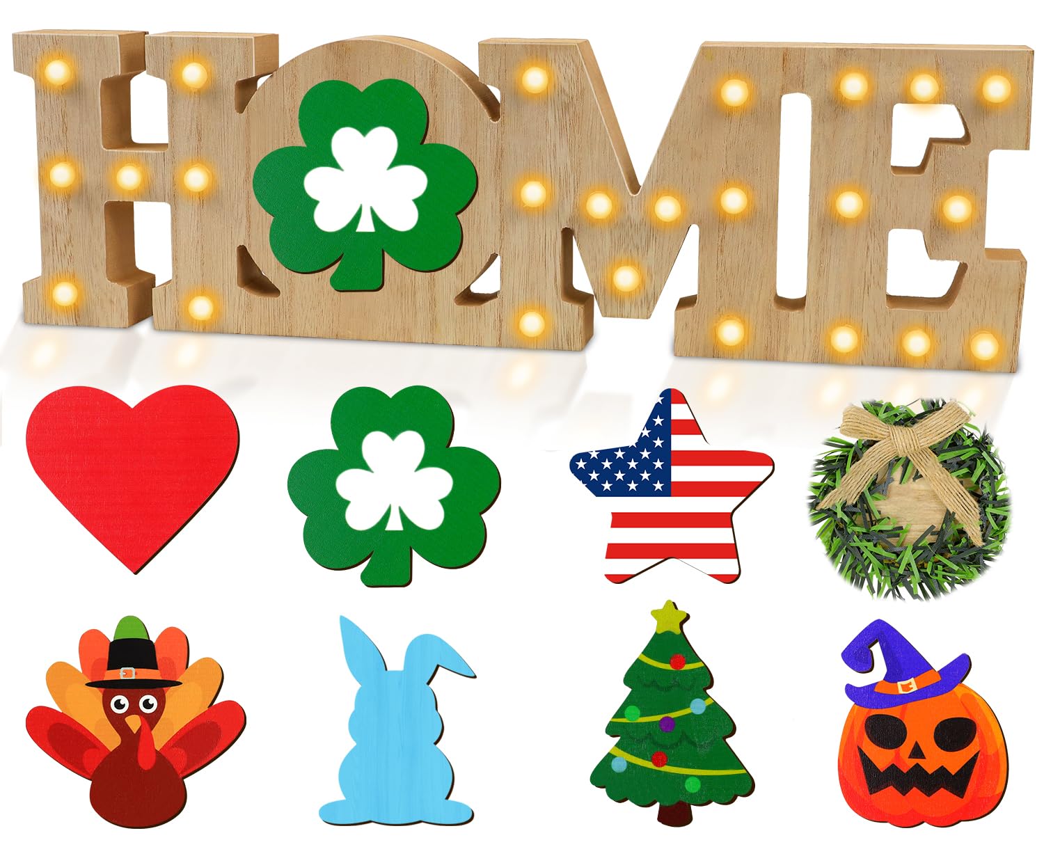 Snapklik.com : St Patricks Day Decorations Farmhouse Interchangeable ...