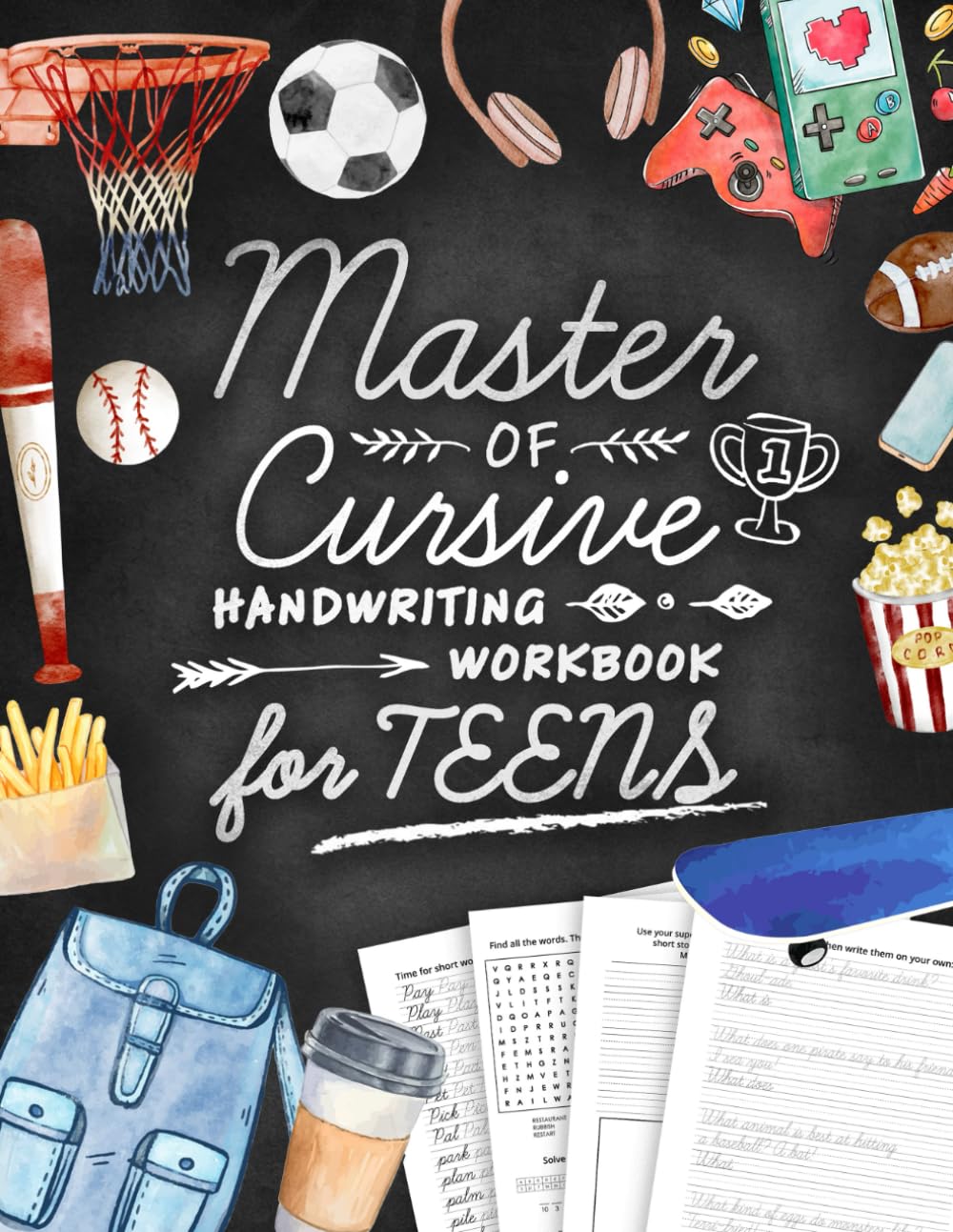 Master of Cursive Handwriting Workbook for Teens: Script Writing ...