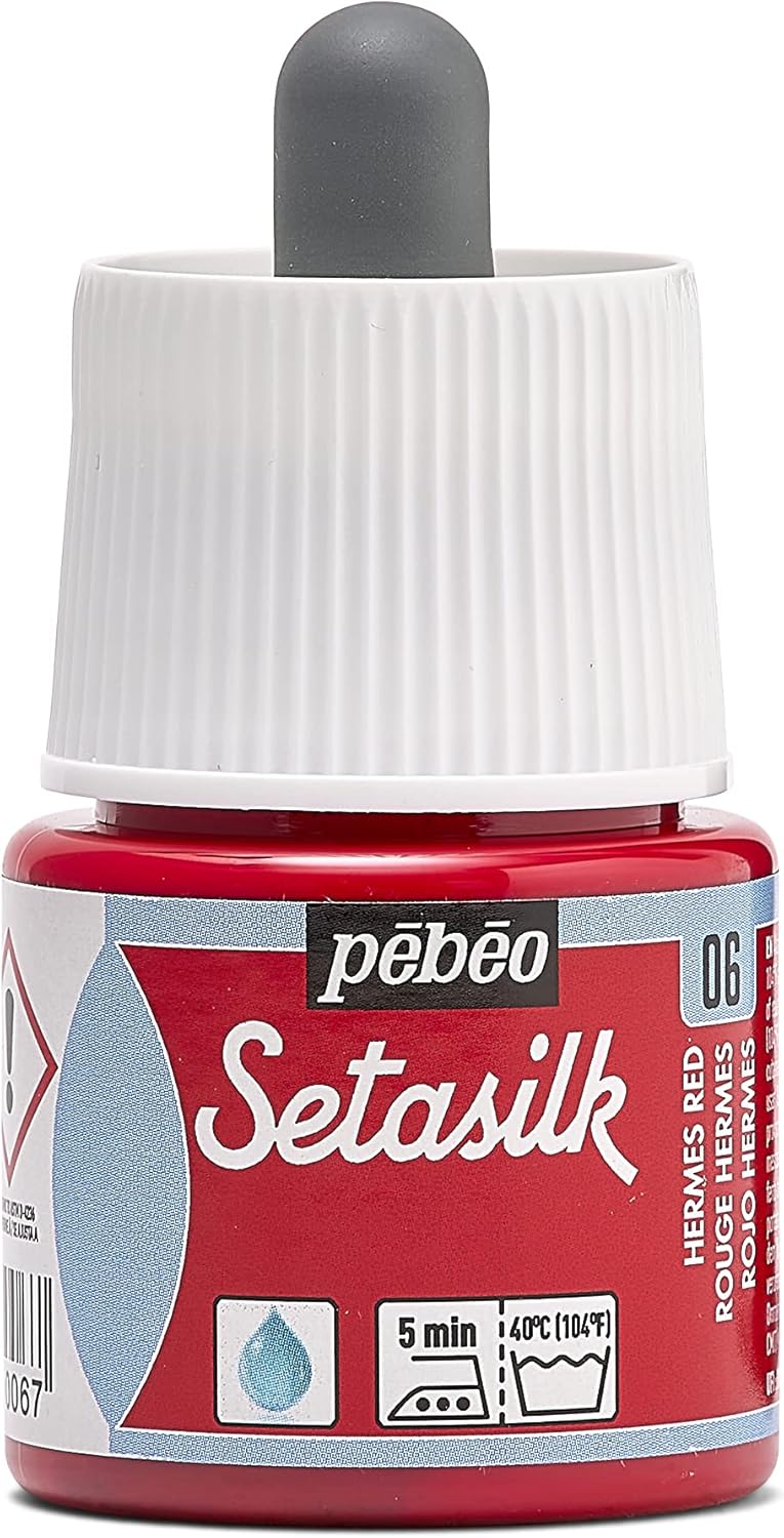 Amazon.com: Pebeo Setasilk Silk Painting 45-Milliliter Bottle, Hermes Red