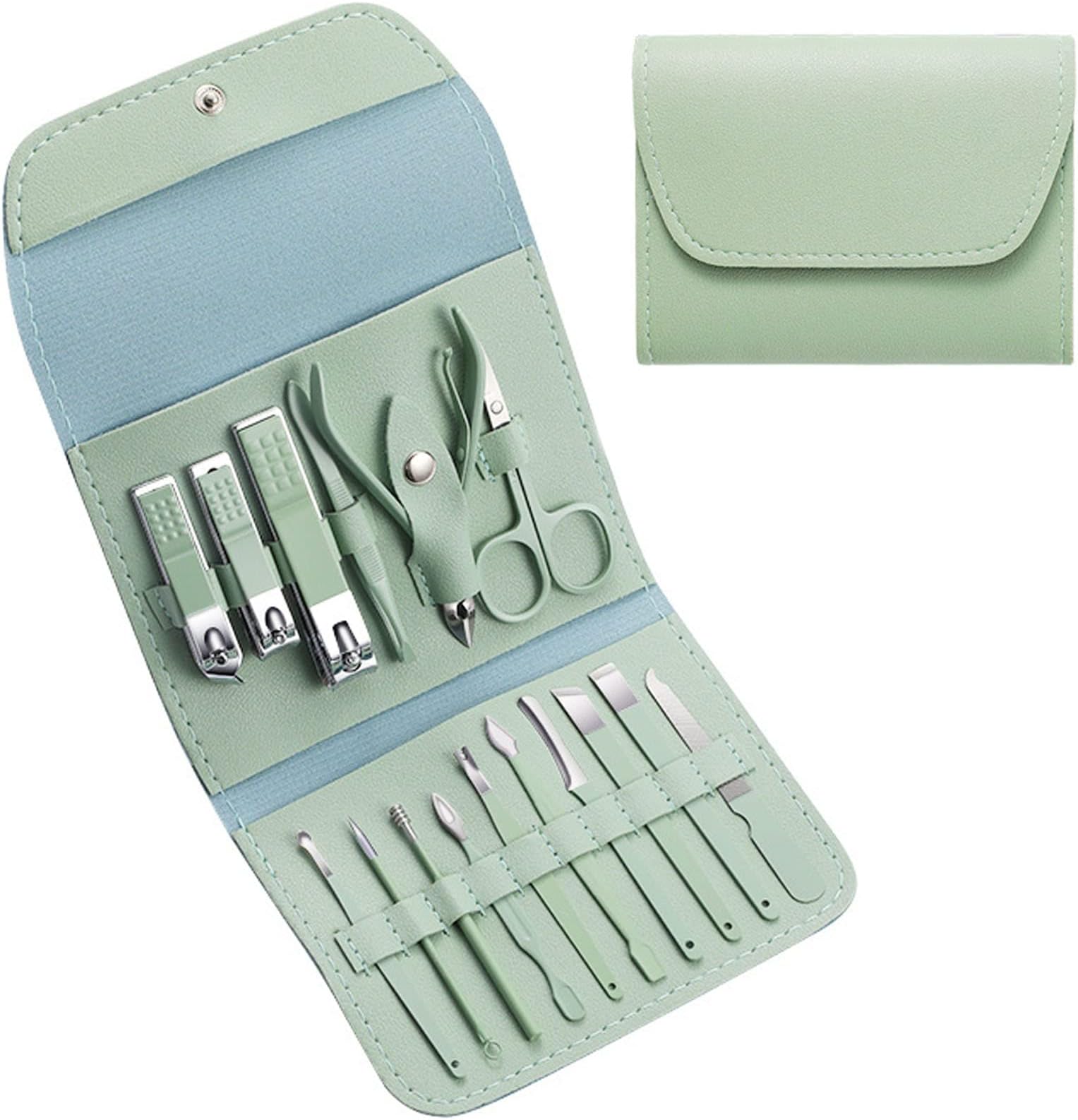 Amazon.com : Manicure Tool Set with 16 Pieces, Blackhead Extractor, Ear ...