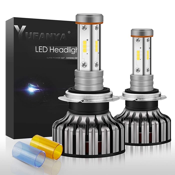 Buy H7 LED Headlight Bulbs Conversion Kit-3000K Yellow Amber/6000K ...