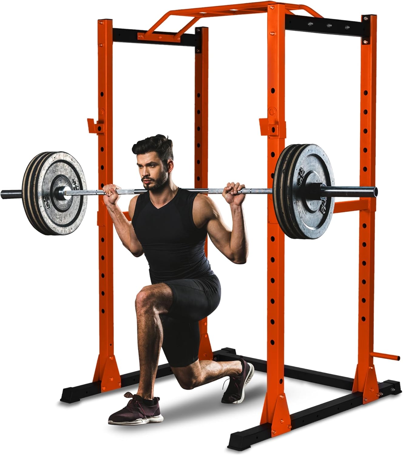 Amazon.com : SQUATZ Adjustable Squat Rack Stand - Premium Barbell Rack ...