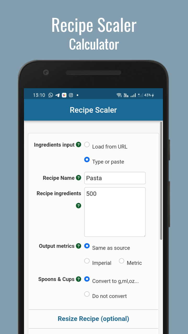 Recipe Scaler - App on Amazon Appstore