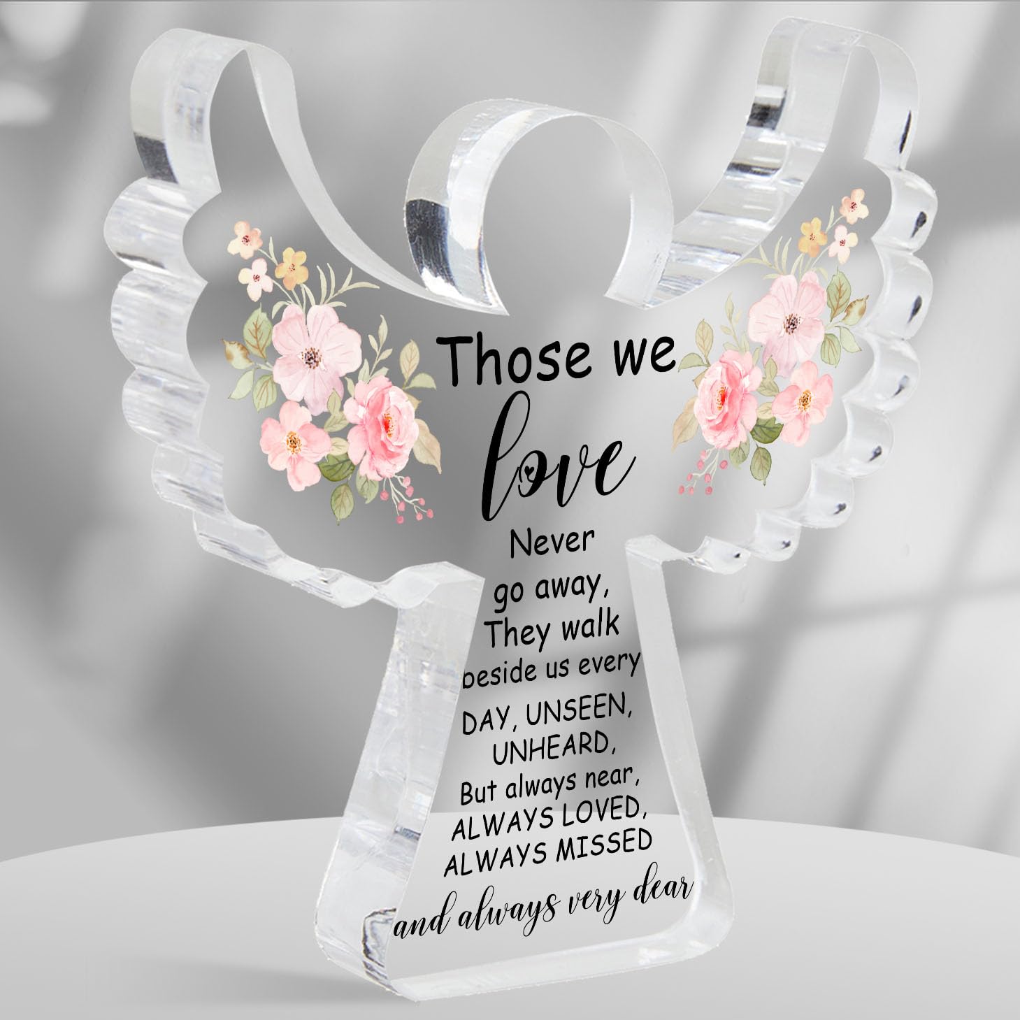 Amazon.com: Remembrance Gift, Memory Angel Acrylic Decorative Sign ...