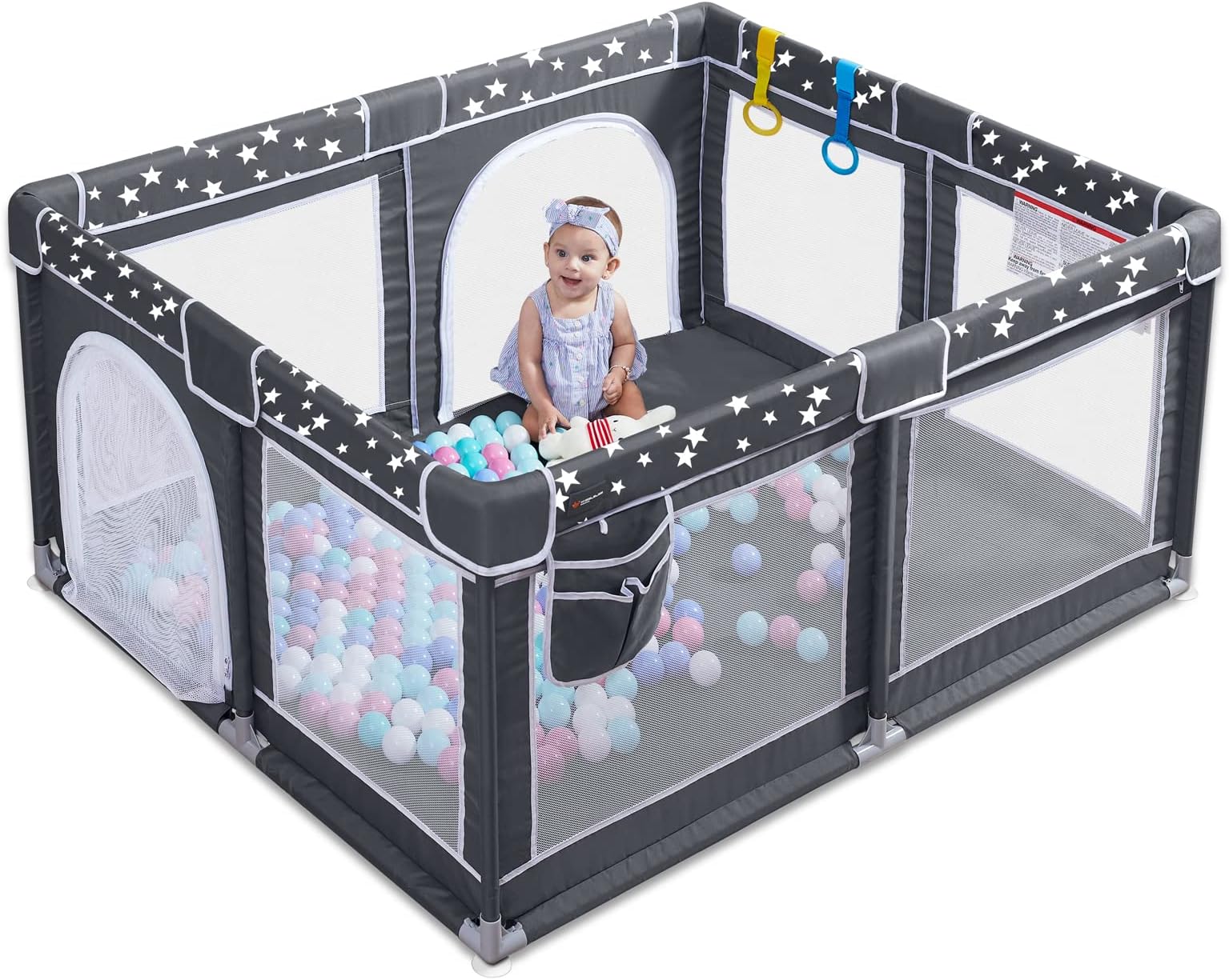 Amazon.com : Baby Playpen with Mat, 50”×50” Playpen, Durable and Secure ...