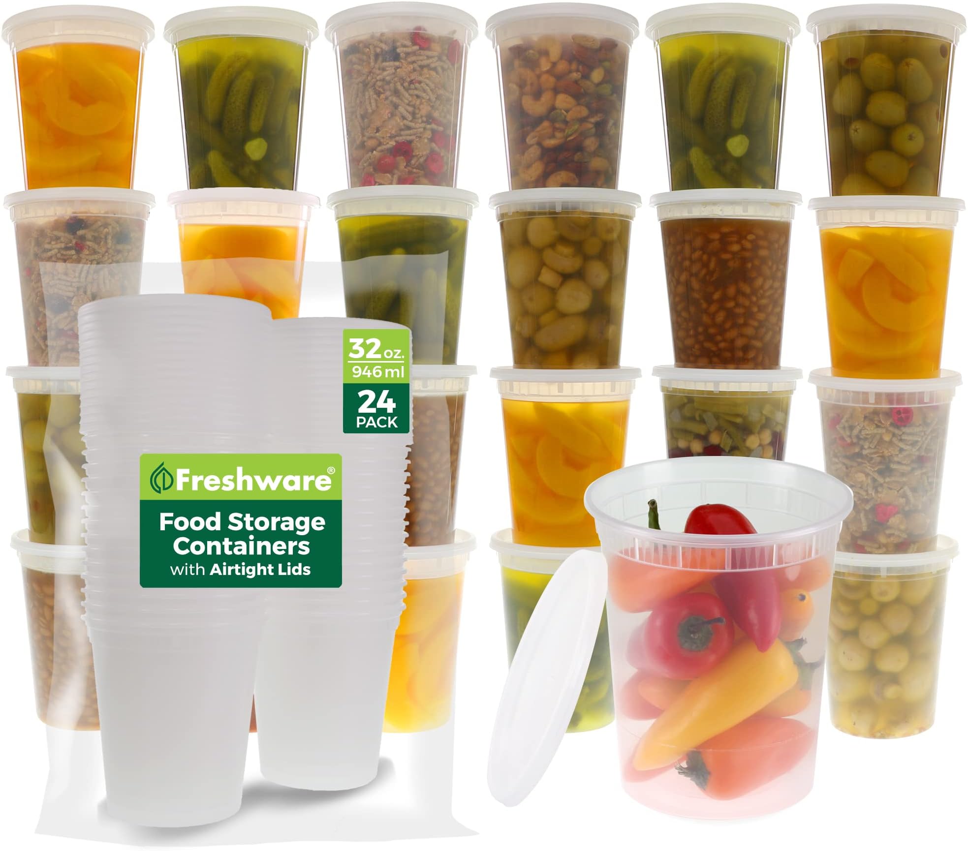 Amazon.com: Gladware Freezerware Food Storage Containers | Small Food ...