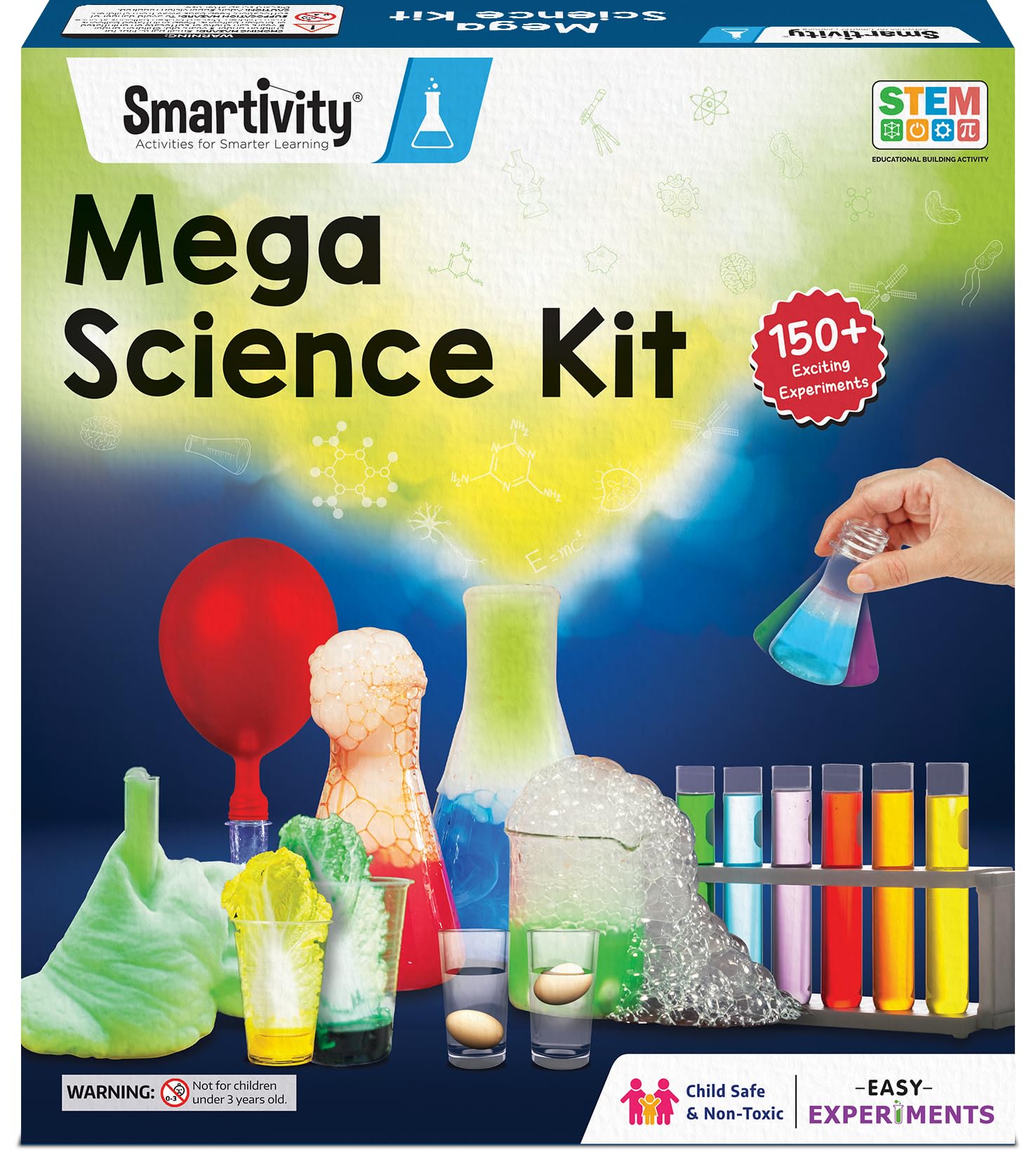 Amazon.com: Smartivity Mega Science Kit for Kids Ages 8-14 Years I 150 ...