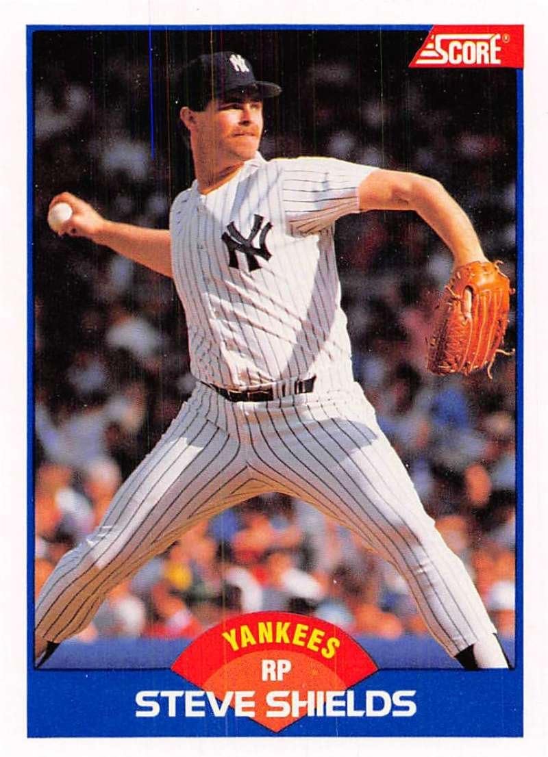Amazon.com: Baseball MLB 1989 Score #578 Steve Shields Yankees ...