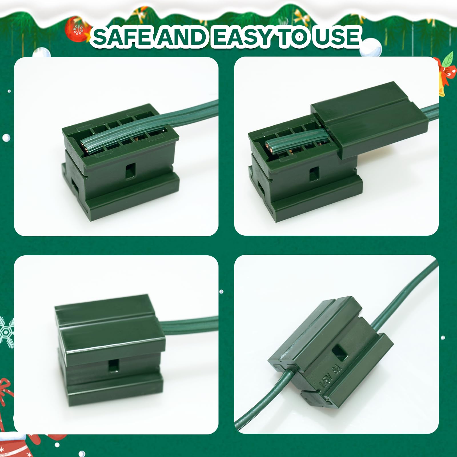 Snapklik.com : 20 PCS Christmas Lighting Slip Plug SPT-1 Vampire Plug ...