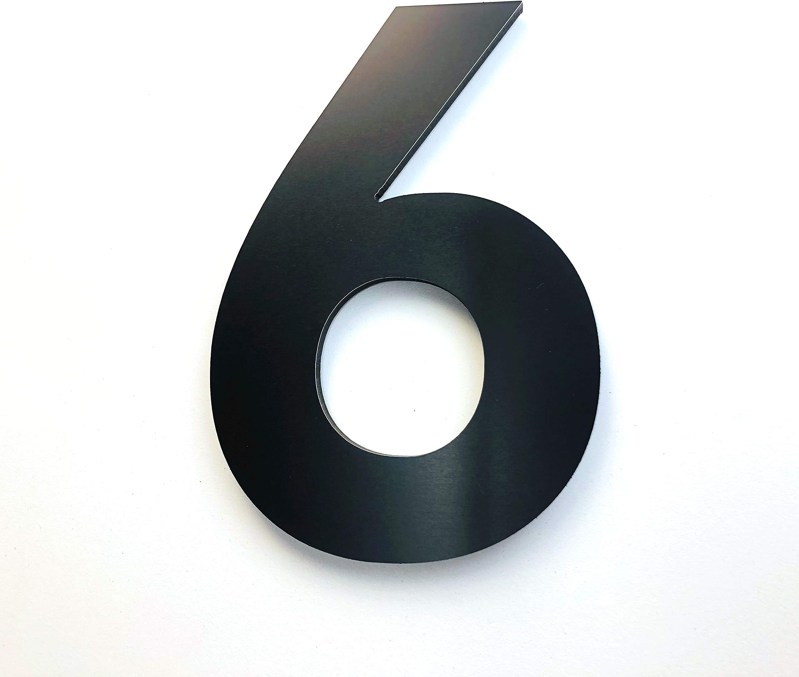 Numeros 3D negro satinado para casa - 18cm 7inches - Numeros ...