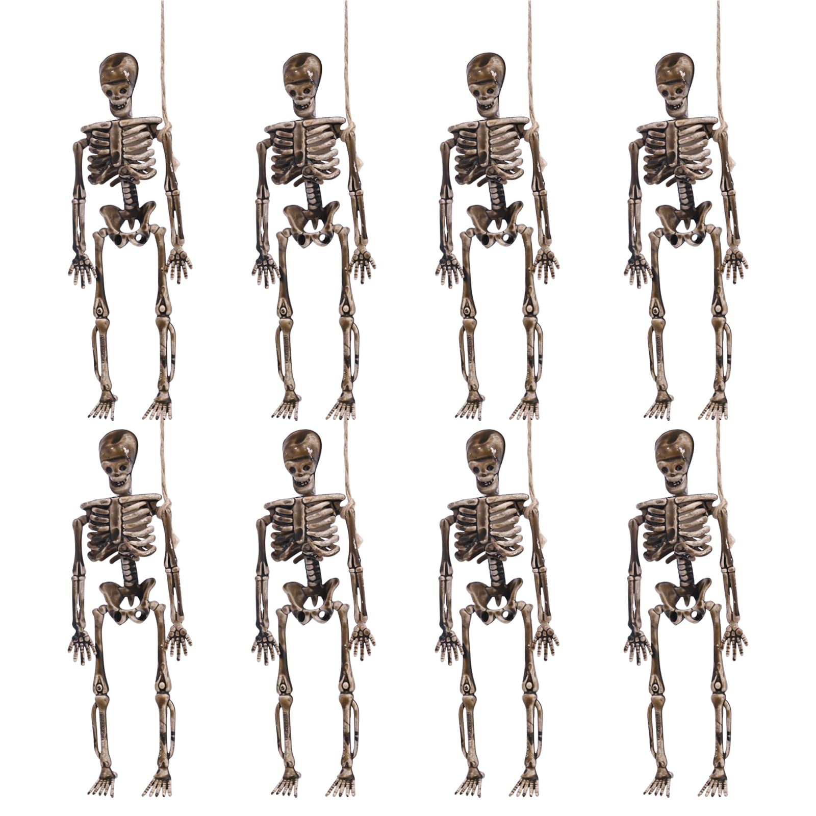 Buy Halloween Mini Skeleton Decorations Full Body, 8 Packs Hanging ...