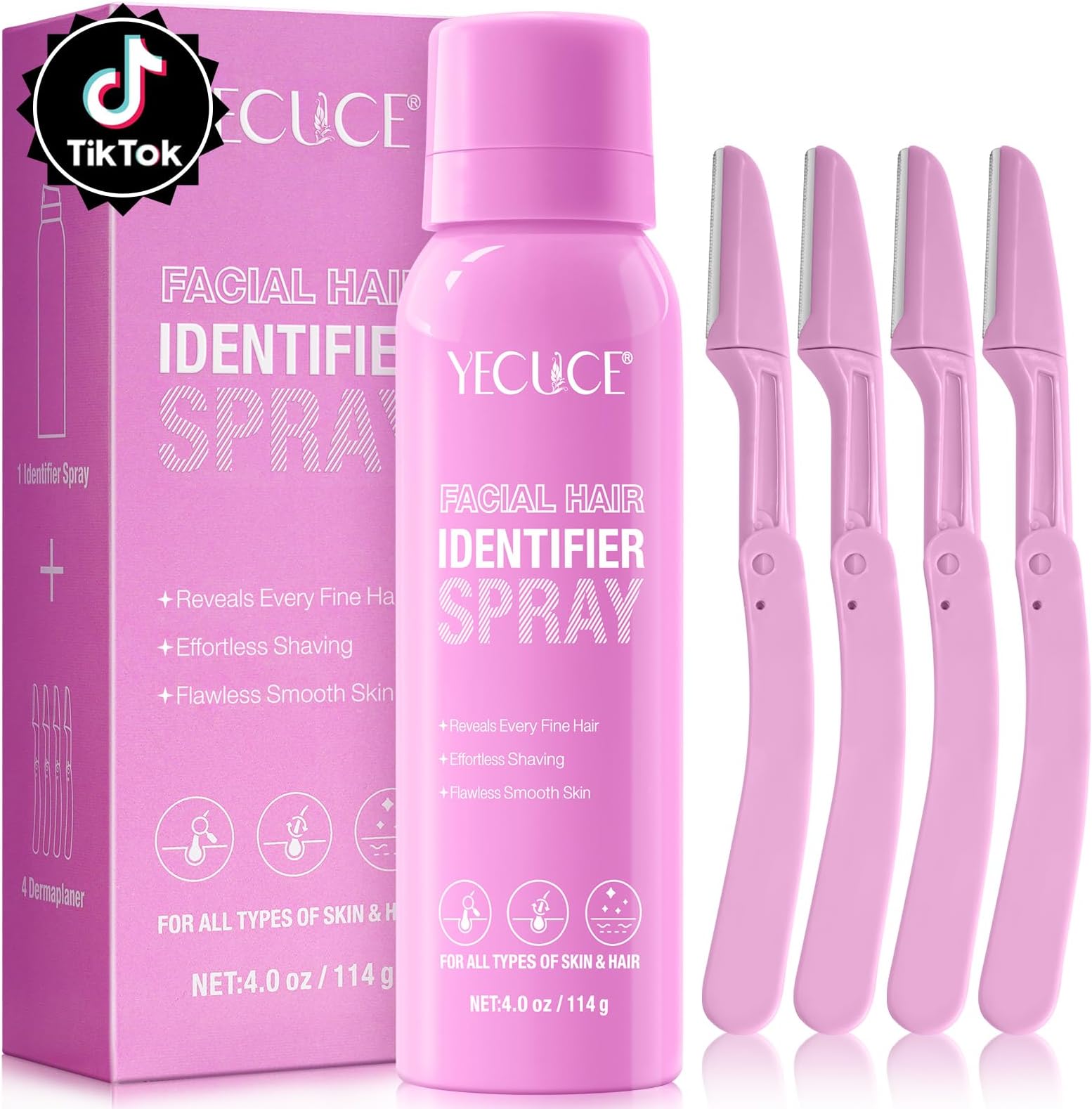 Amazon.com : Dermaplaning Tool for Face, Hair Identifier Spray for Face ...