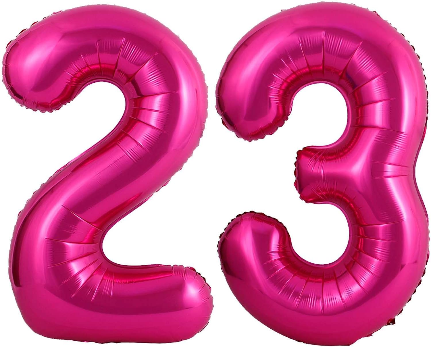 Amazon.com: Hot Pink 23 Number Balloons, 40 Inch Giant Number 23 ...