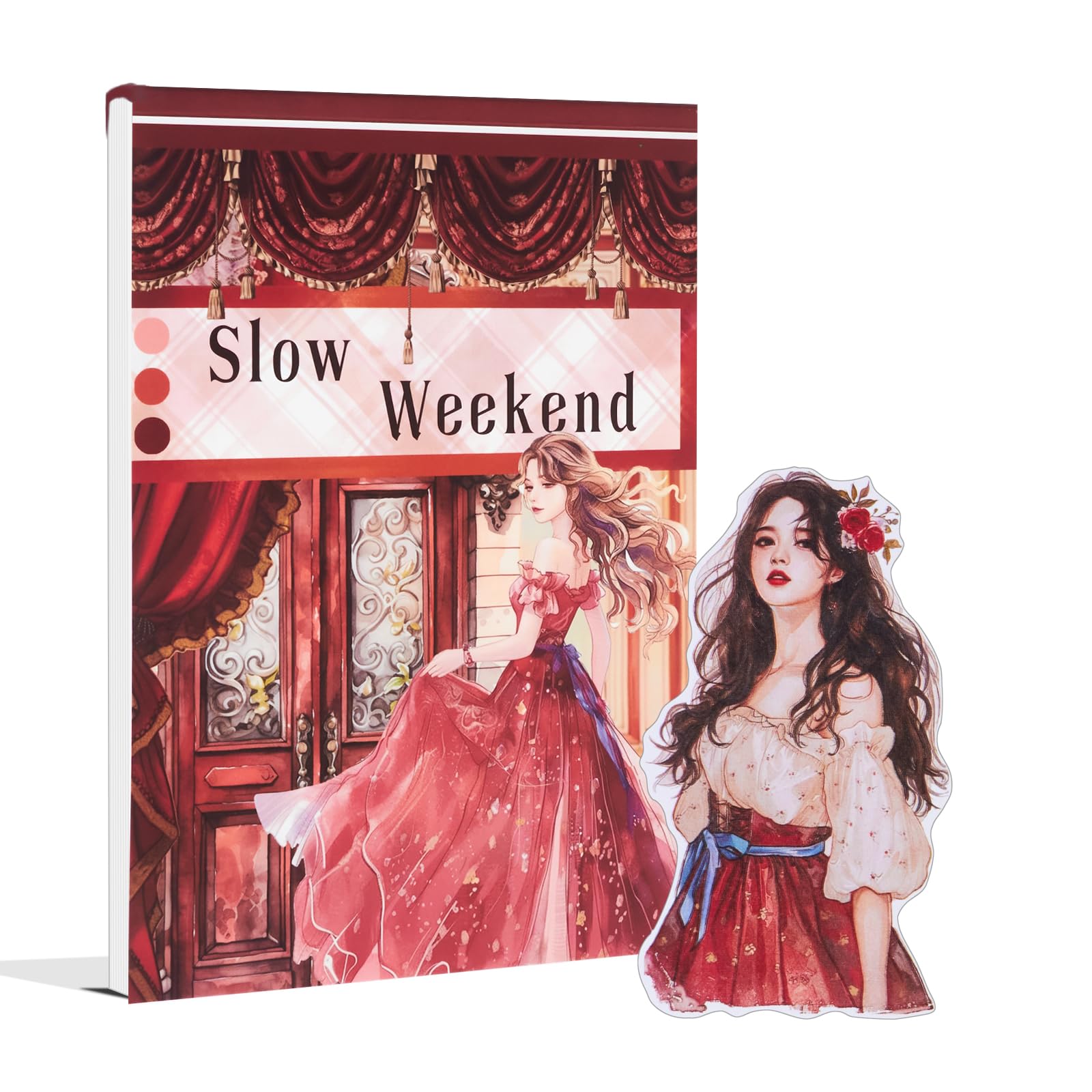 Amazon.com: Dwpetzo Vintage Slow Weekend Pre-Cut Journal Sticker Book ...