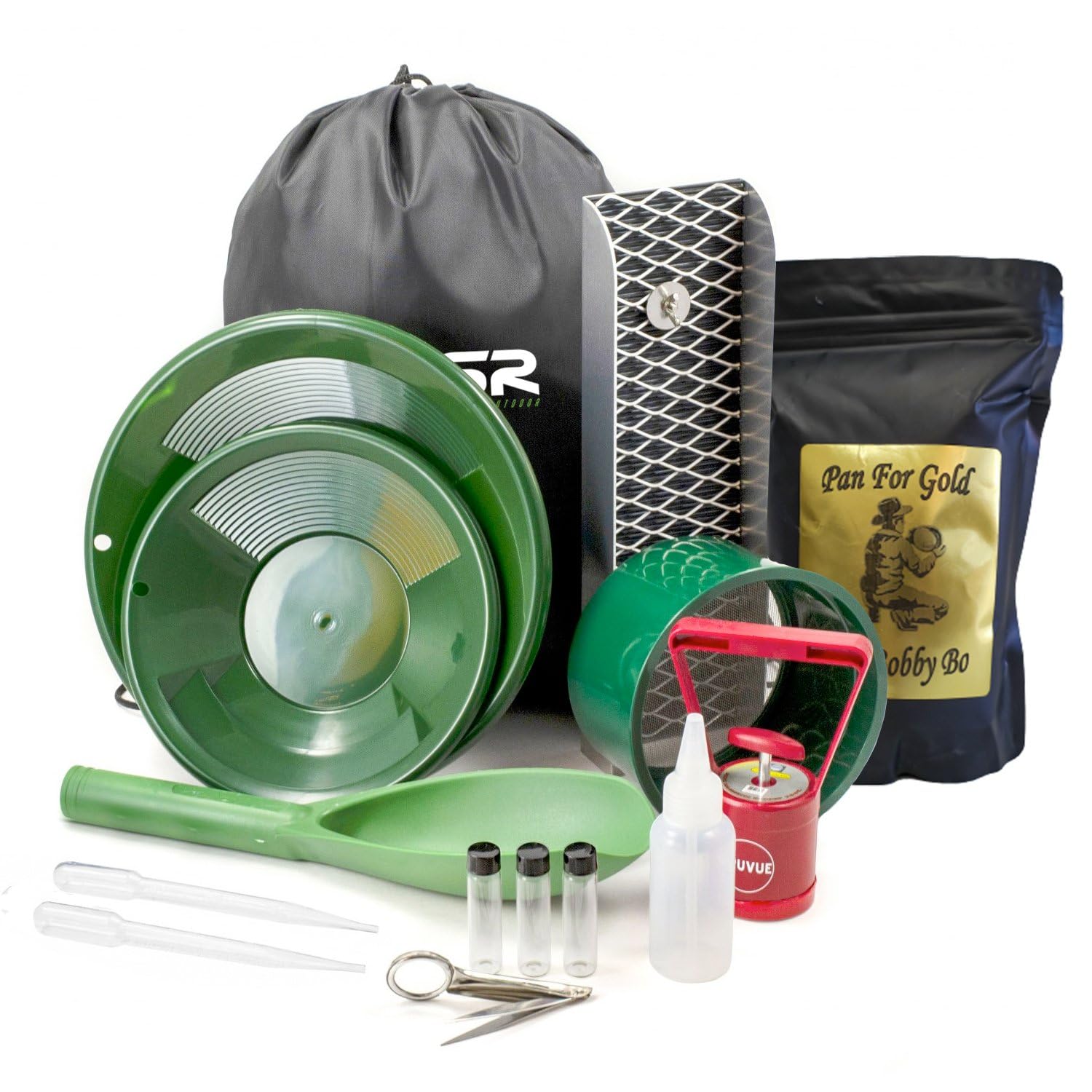 Snapklik.com : ASR Outdoor 3lb Paydirt Complete Backpack Gold Panning Kit